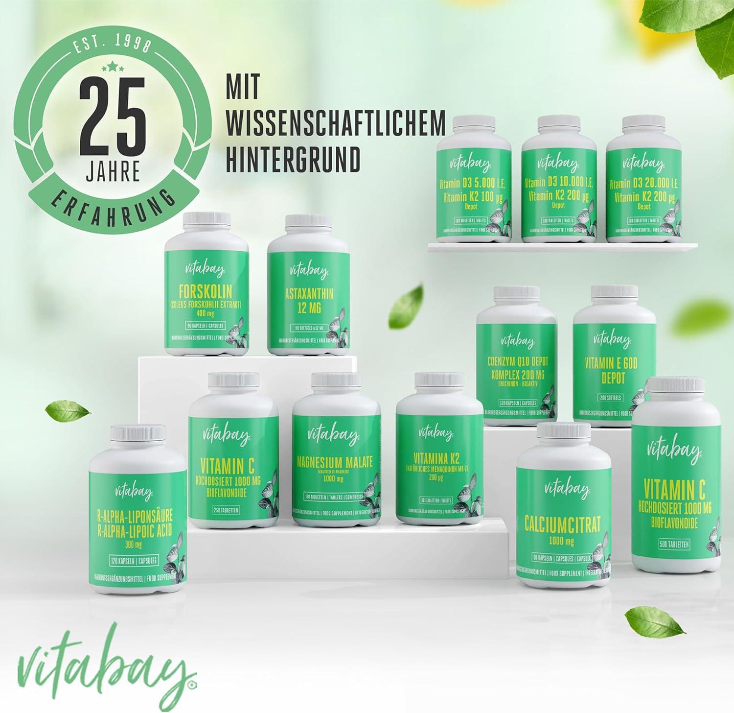 VITABAY Coenzyme Q10 Ubiquinol 200mg Capsules - High Dose Antioxidant - 60 Capsules for Energy ...