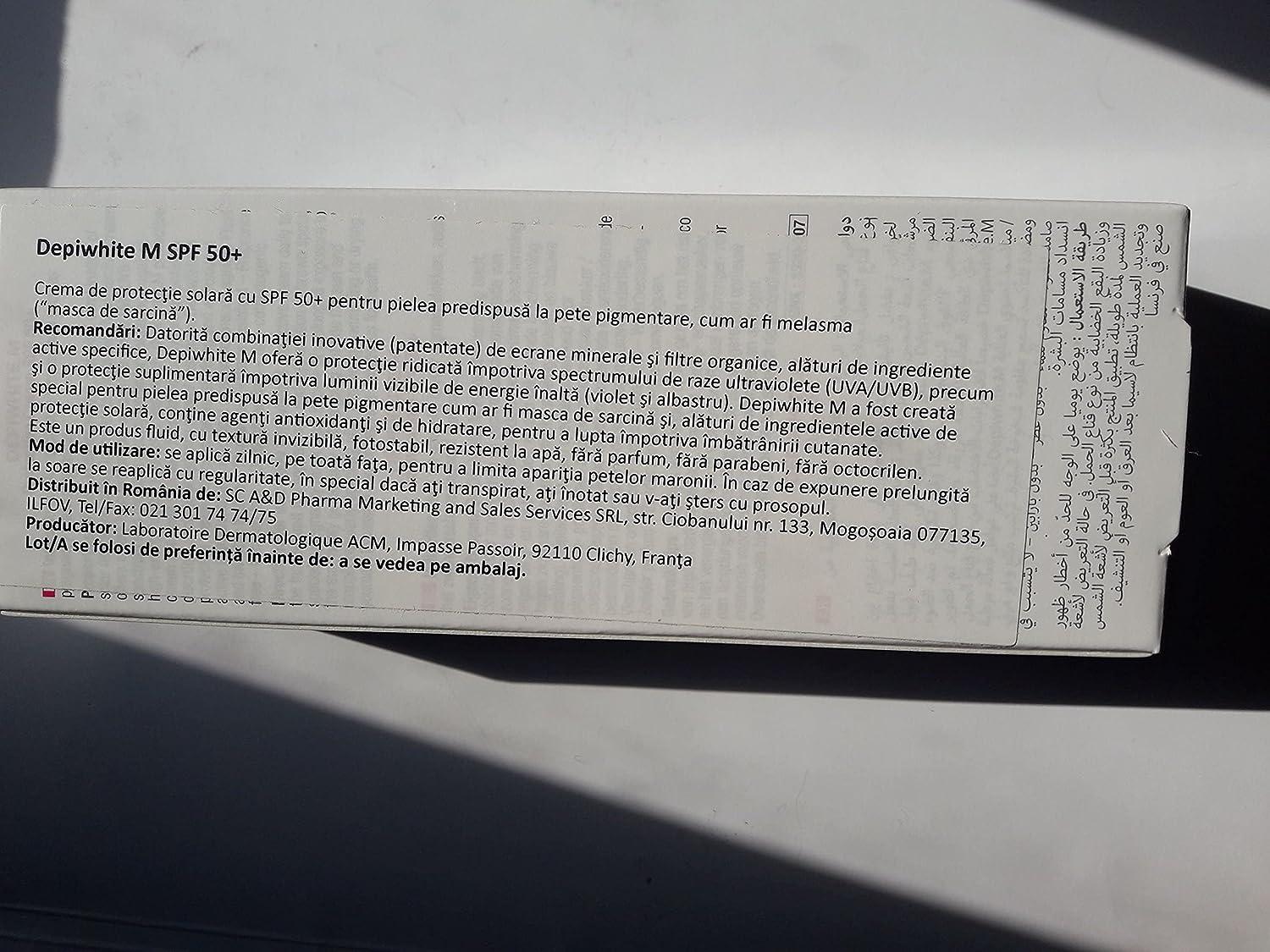 ACM Depiwhite M Cream SPF50+ 40ml/1.7 oz - Protective Sunscreen | Buy ...