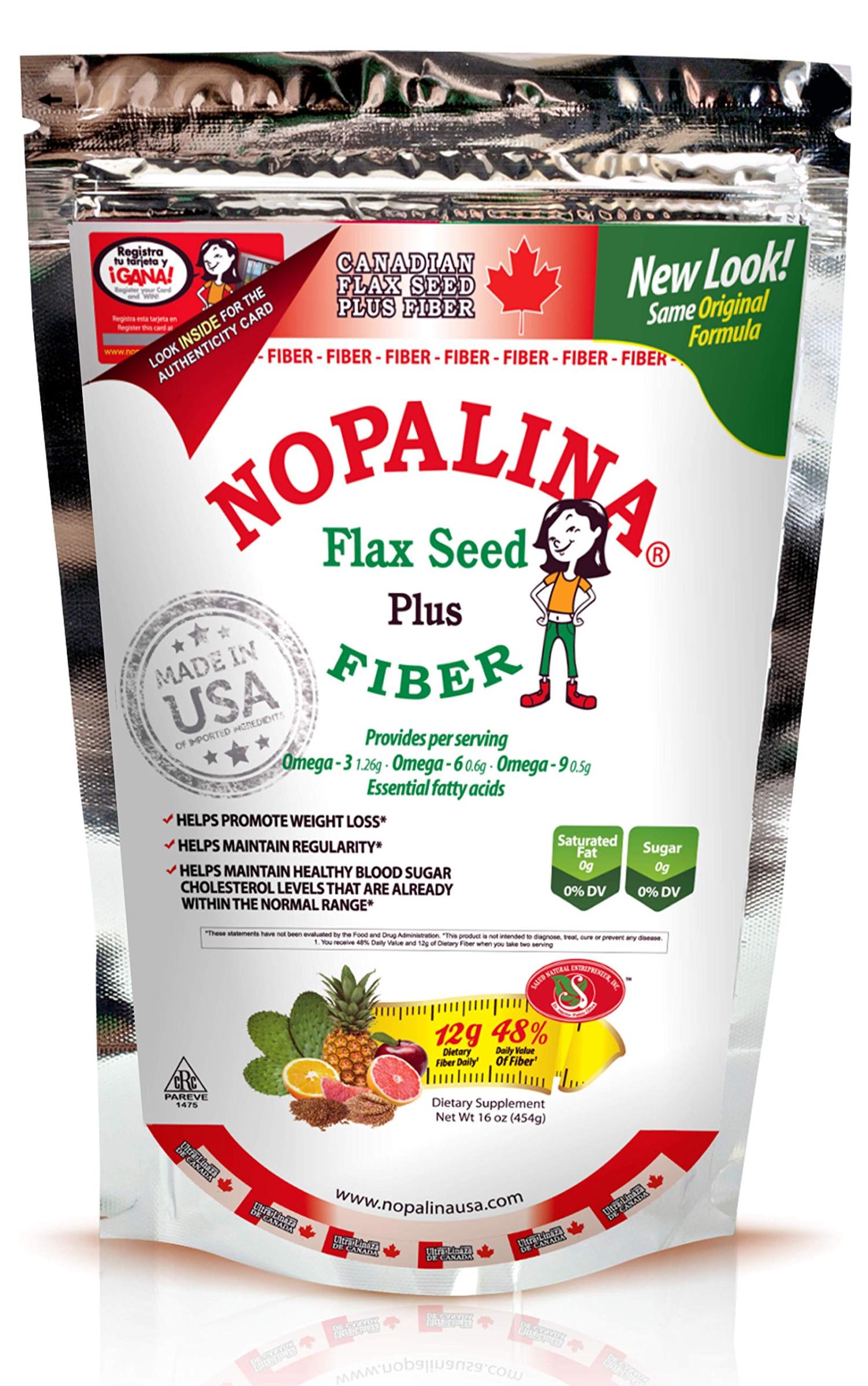 Nopalina Canadian Flax Seed High in Fiber Promotes Digestion Helps with ...
