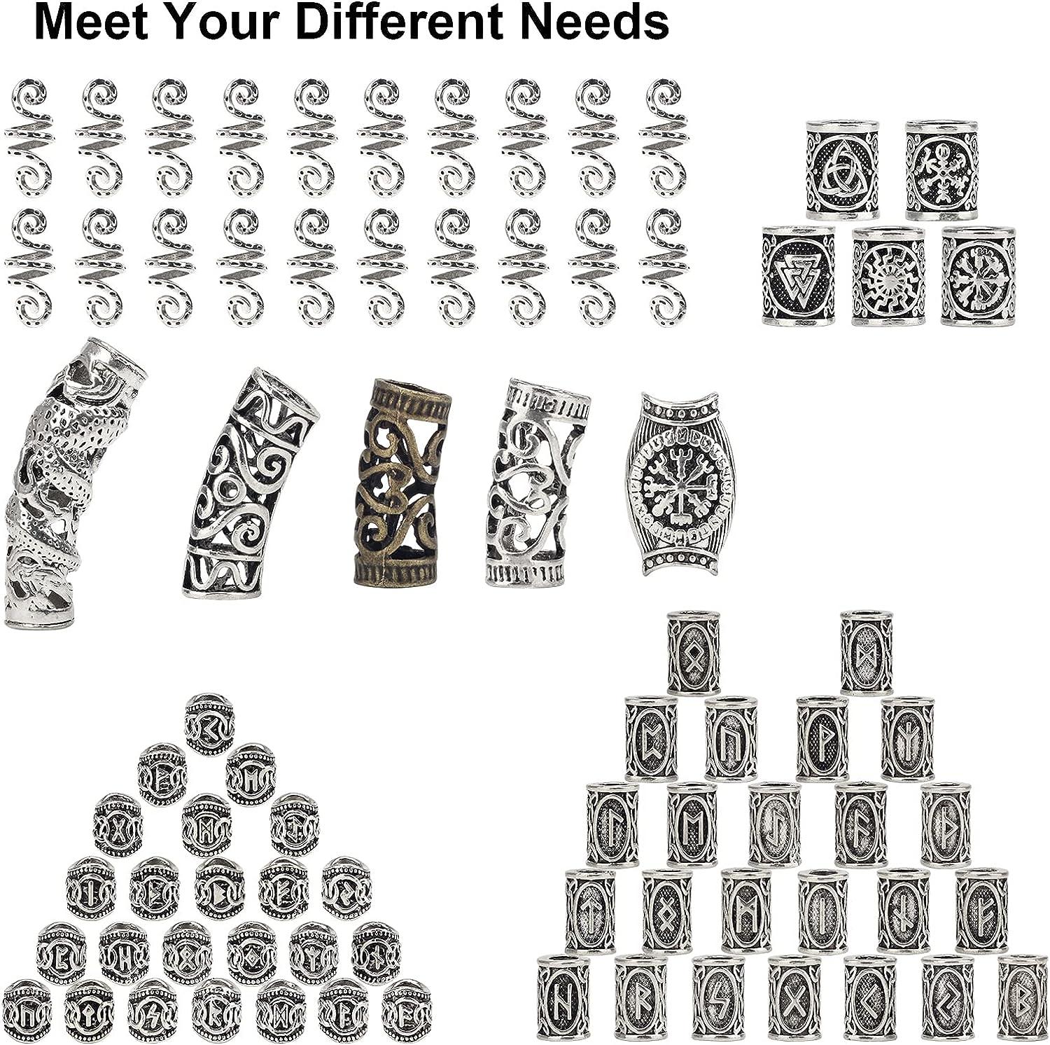 Viking Norse Rune Beard Beads - Norse Inspired Jewelry for Men | DIY ...