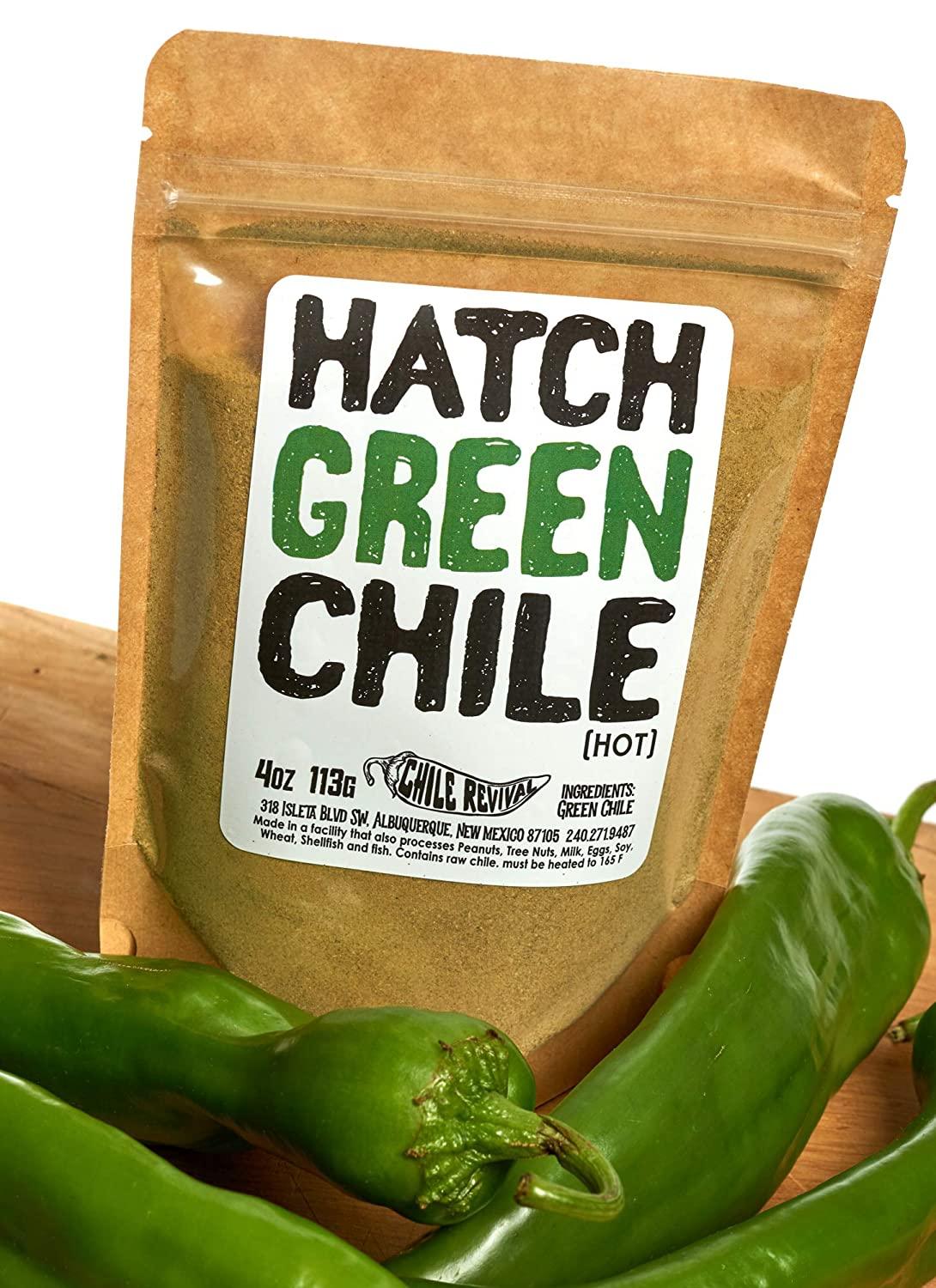 Hatch Green Chile Powder 4oz (Mild) - Authentic Southwestern Flavor ...