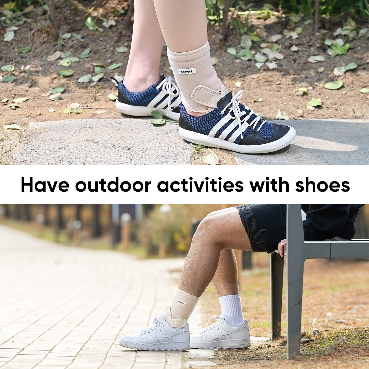 NEOFECT Drop Foot Brace Beige Right AFO - Stroke Recovery Walking ...