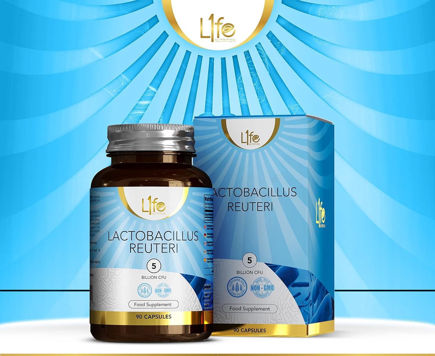 LN Lactobacillus Reuteri 90 Capsules - 5 Billion CFU High Strength ...