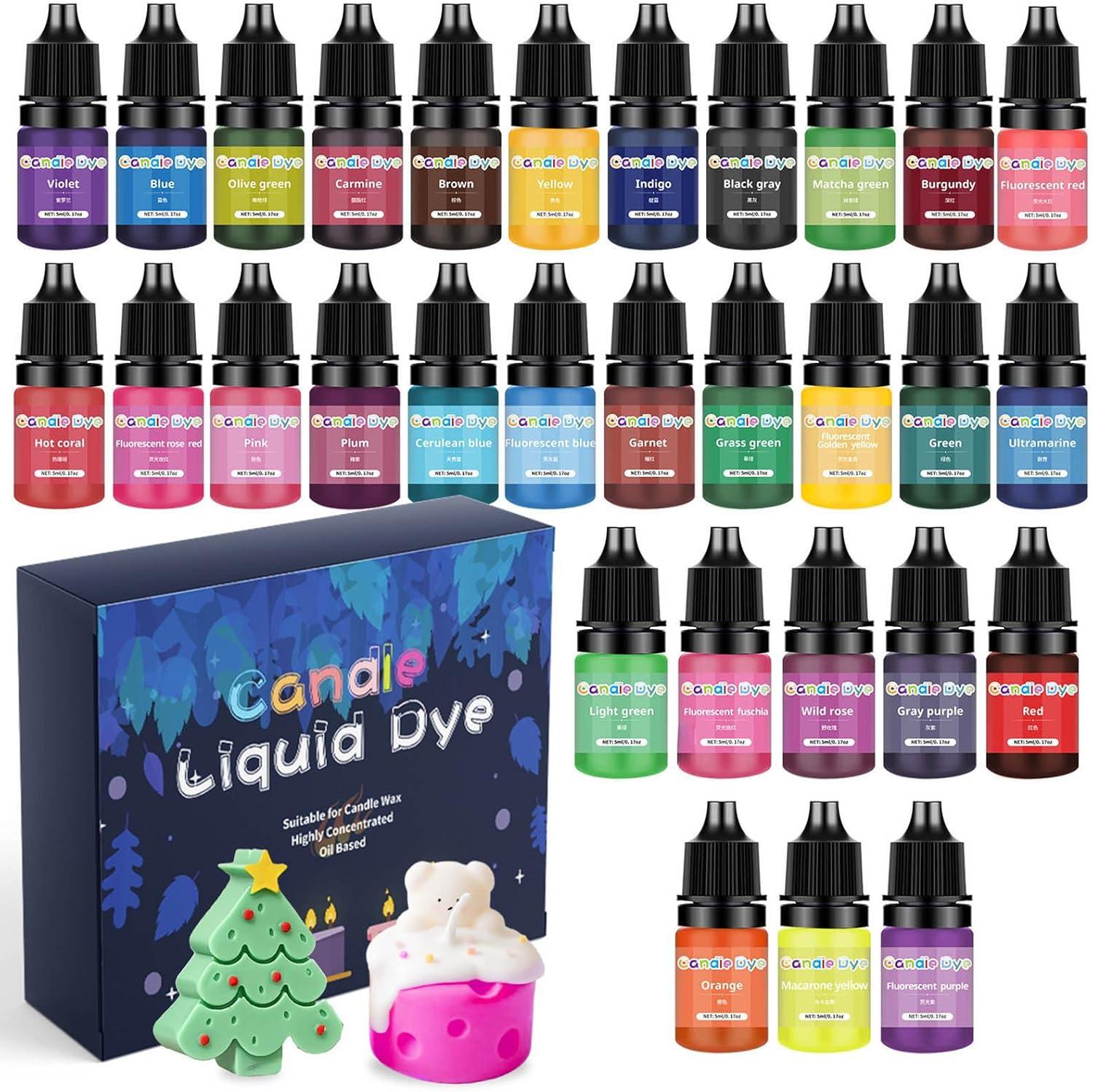 Shop Mumuve 24 & 30 Colors Highly Concentrated Liquid Dye for Soap ...