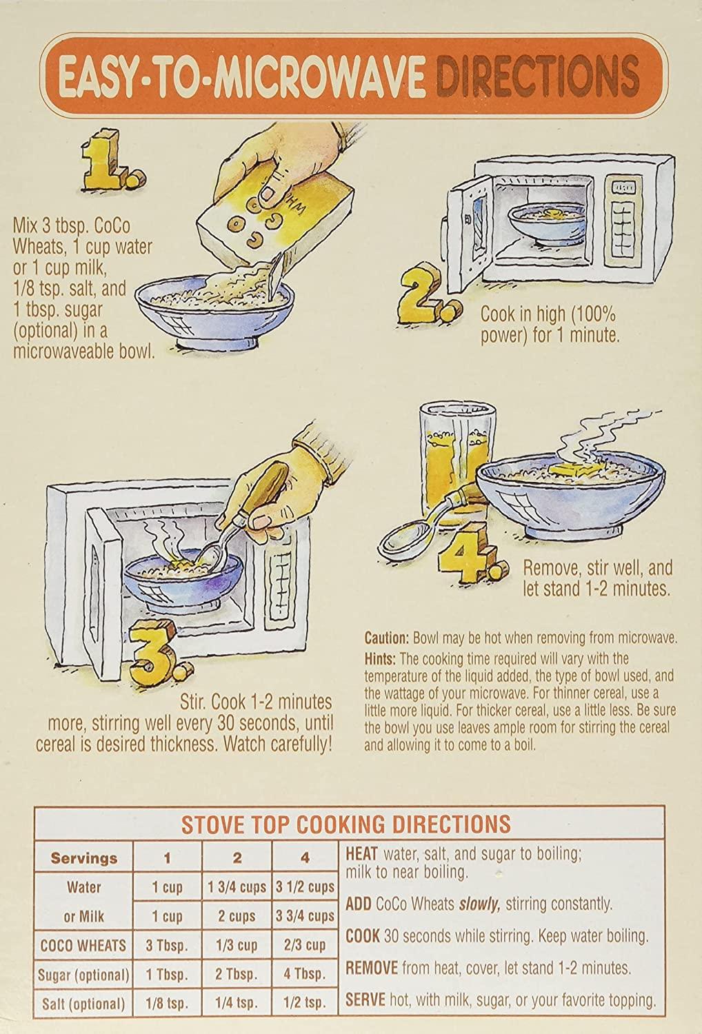 Coco Wheats Hot Cereal Cocoa 28-oz - Delicious Cocoa Flavor - 1.75 ...