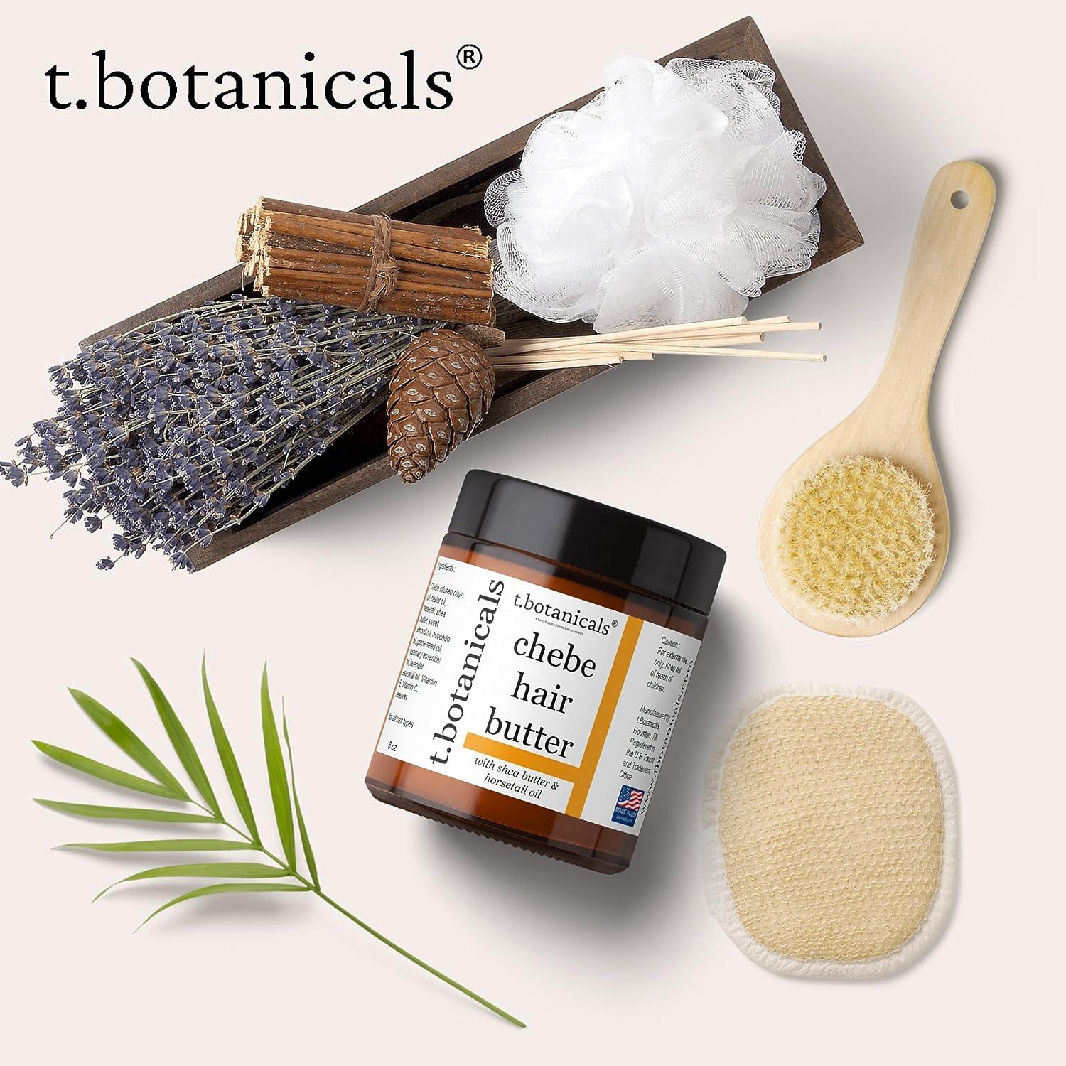 Organic t.botanicals Chebe Oil and Butter Set for Hair Growth from Chad ...