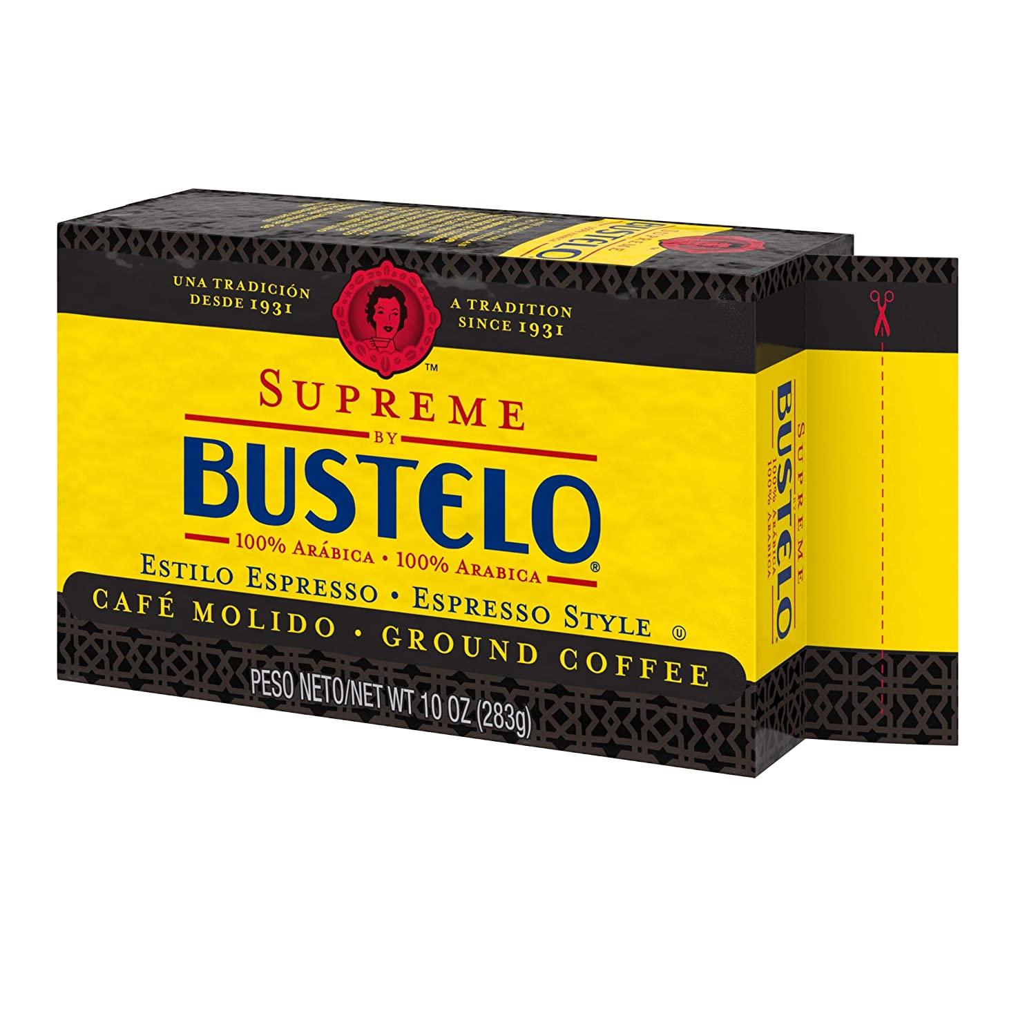 Cafe Bustelo Supreme Ground Coffee 10 oz - Rich & Bold Flavor | Buy Now ...