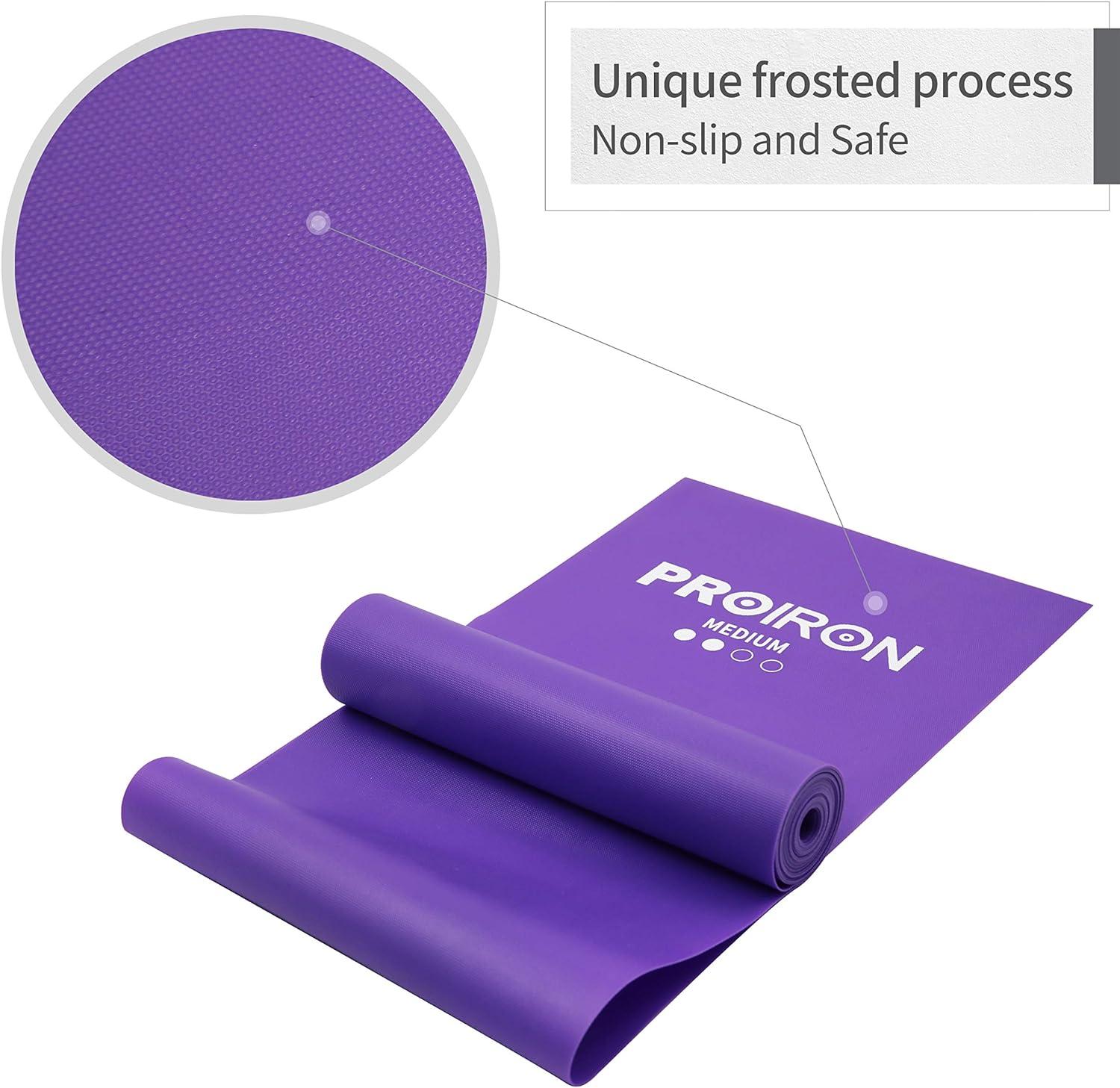 PROIRON Latex-Free Resistance Bands for Strength Training Yoga Pilates ...