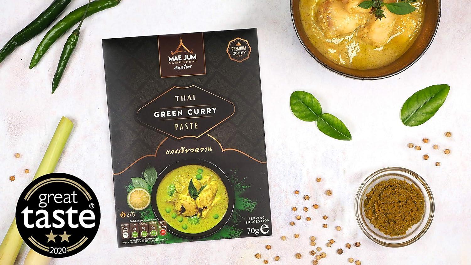 Authentic Thai Green Curry Paste - 70g by Mae Jum | Buy Now with ...