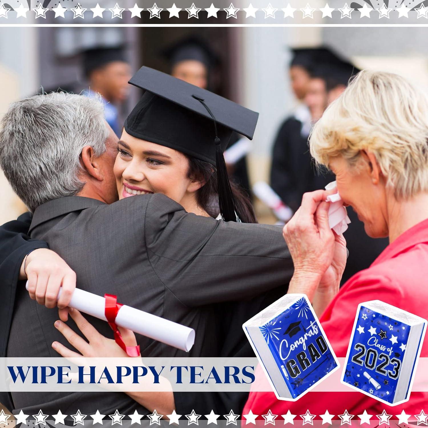 60 Pack 2023 Graduation Pocket Tissues - Congrats Grad - 3 Ply Travel ...