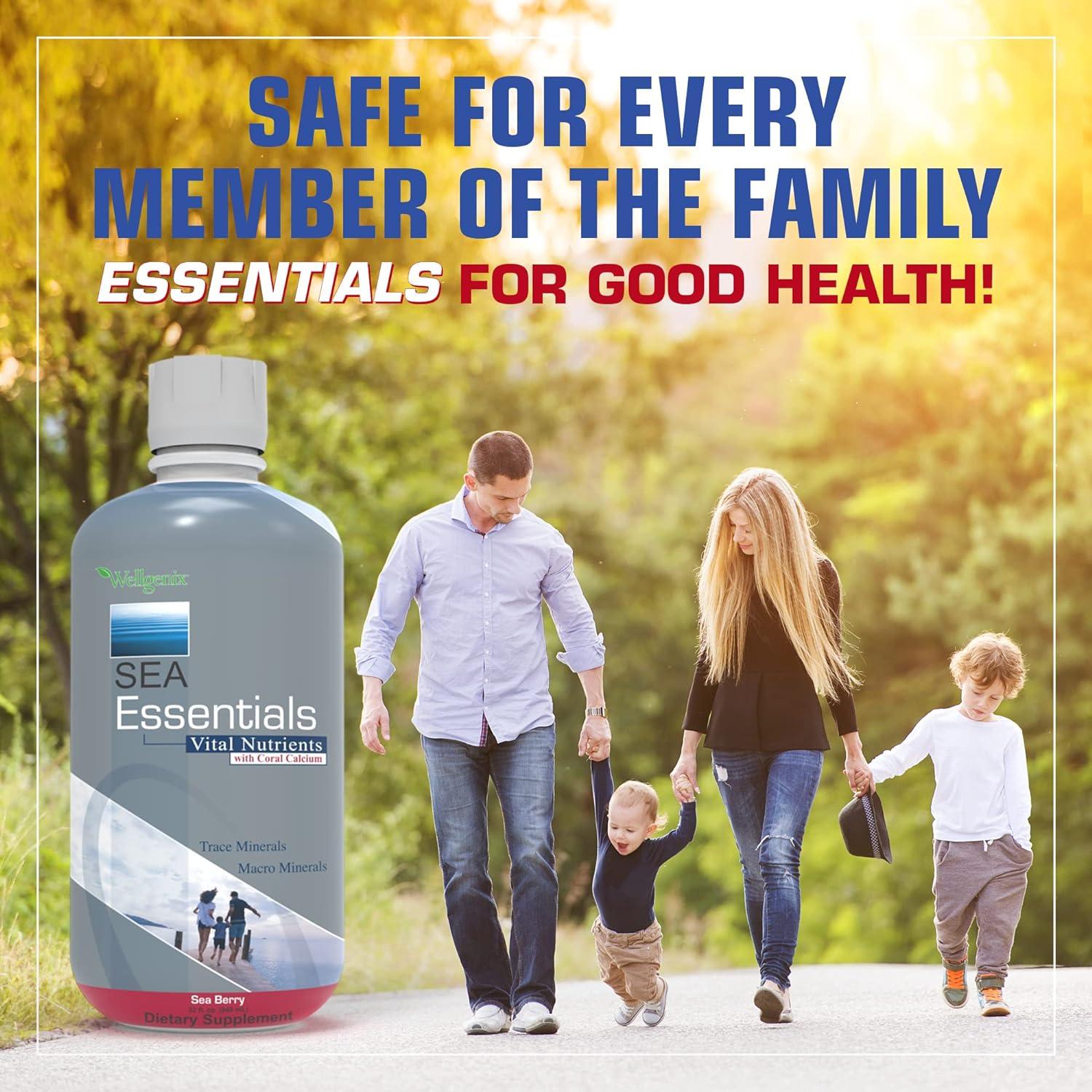 Sea Essentials Coral Calcium Liquid Vitamin 32oz - 2 Pack, High ...