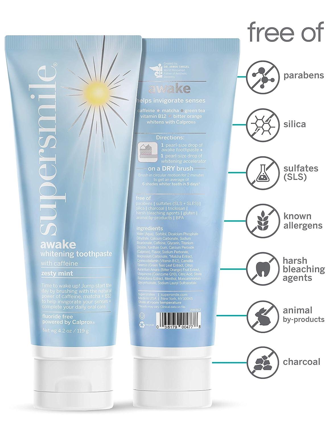 Supersmile Professional Whitening Toothpaste - Awake & Relax for Night ...