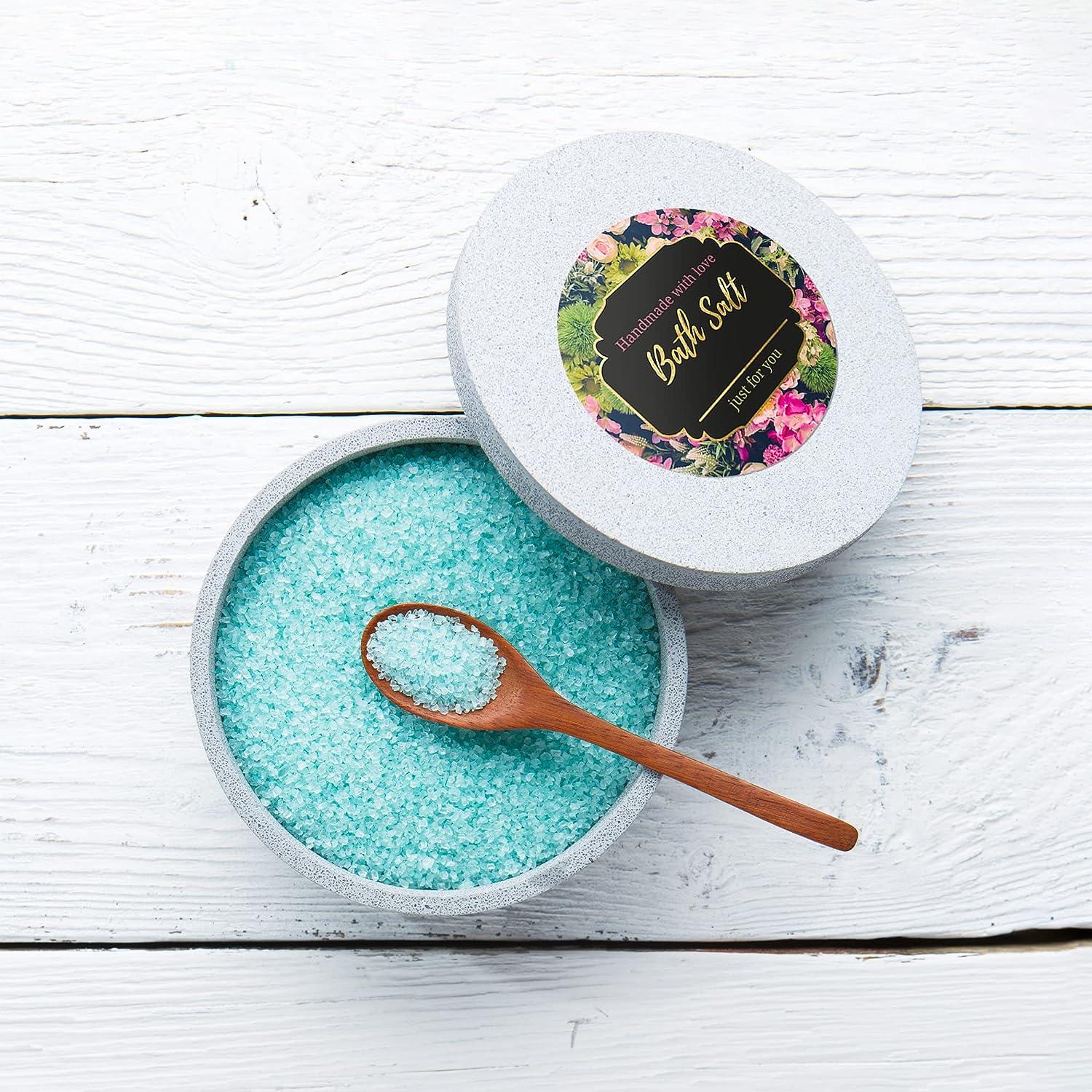 Gold Foil Bath Salt Container Labels Roll | 2 Inch | 300 pcs Waterproof ...