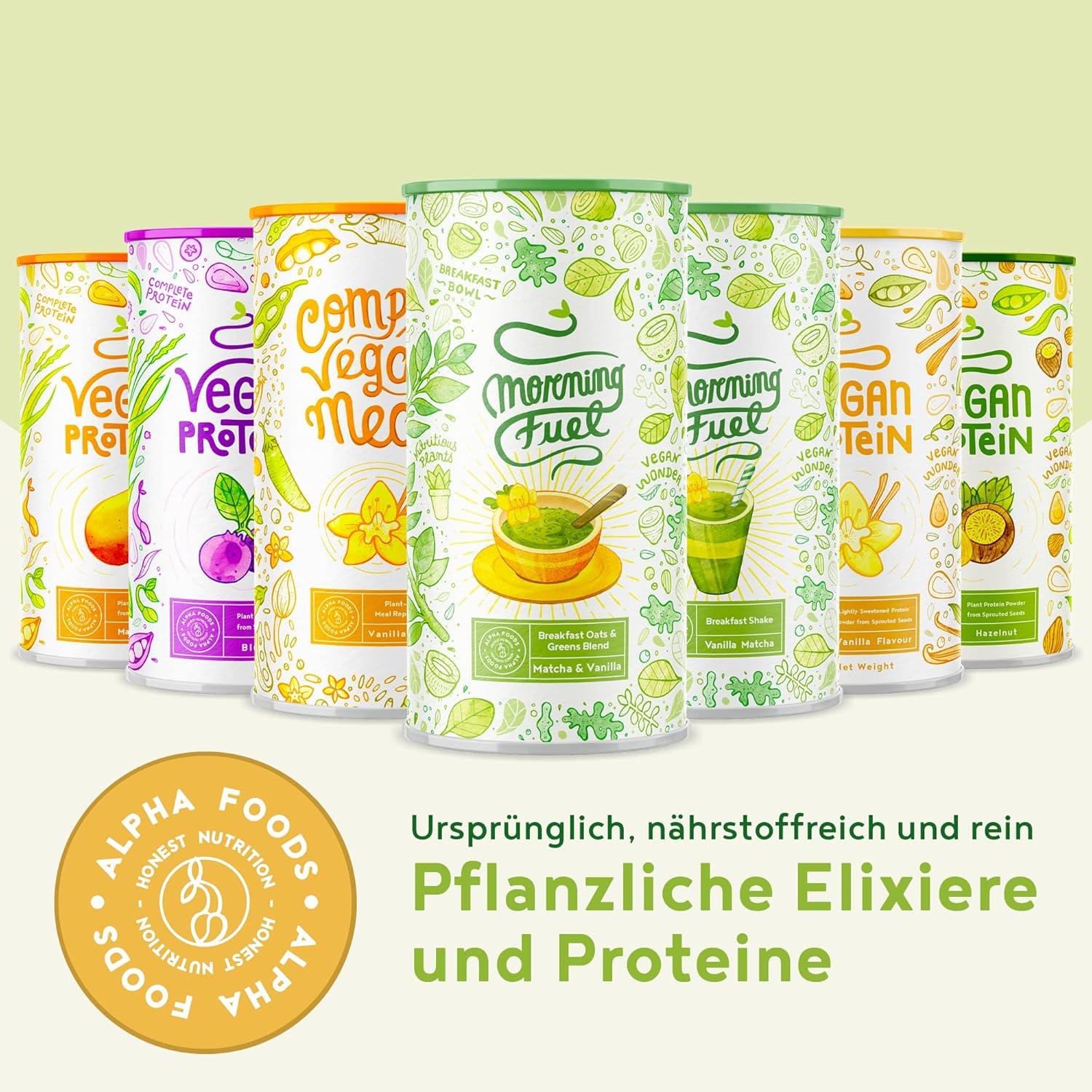 Alpha Foods Morning Fuel Oatmeal Porridge - Vanilla & Matcha - Vegan ...