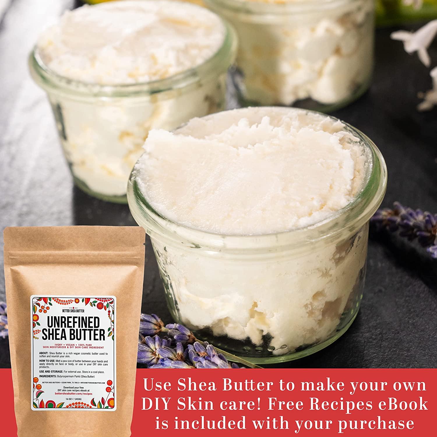 100% Pure African Raw Shea Butter | Unrefined Skin Moisturizer for Face ...