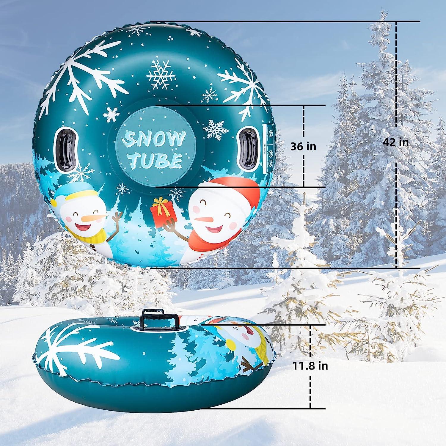 Inflatable Snow Tubes for Kids and Adults | Heavy Duty Snow Sleds for ...