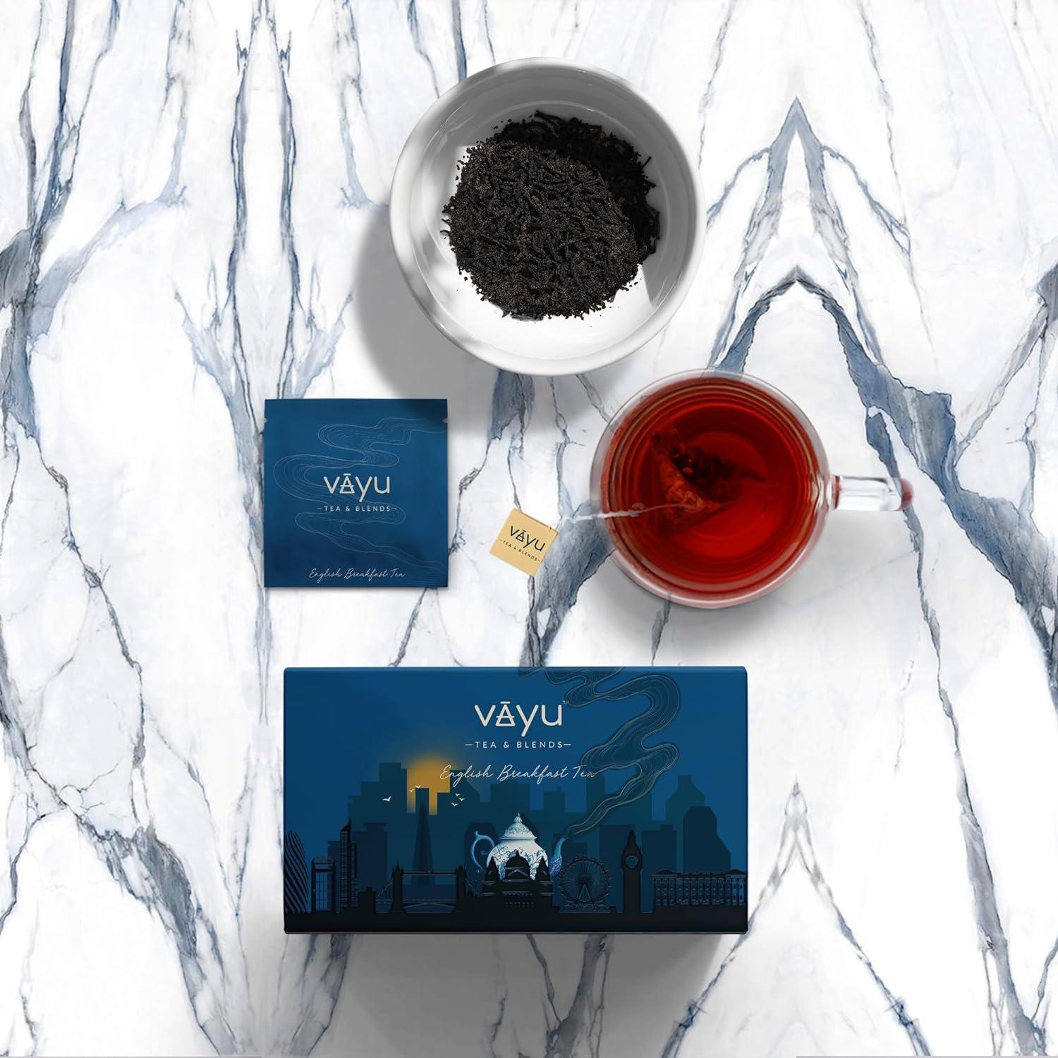 Vayu English Breakfast Tea (100% Assam) - 20 Individually Wrapped tea ...