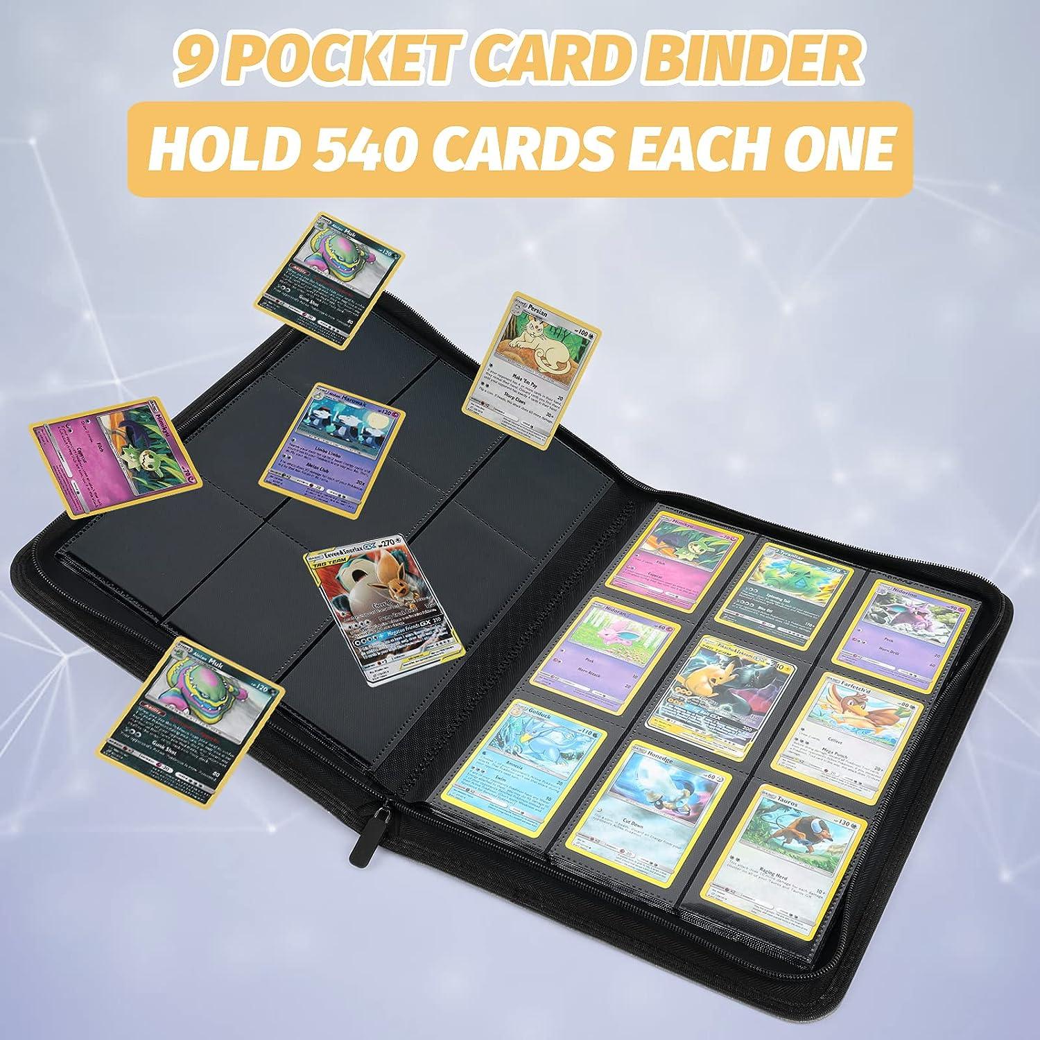 Foalgo Trading Card Binder with 540 Side Loading Pockets - 9 Pocket ...