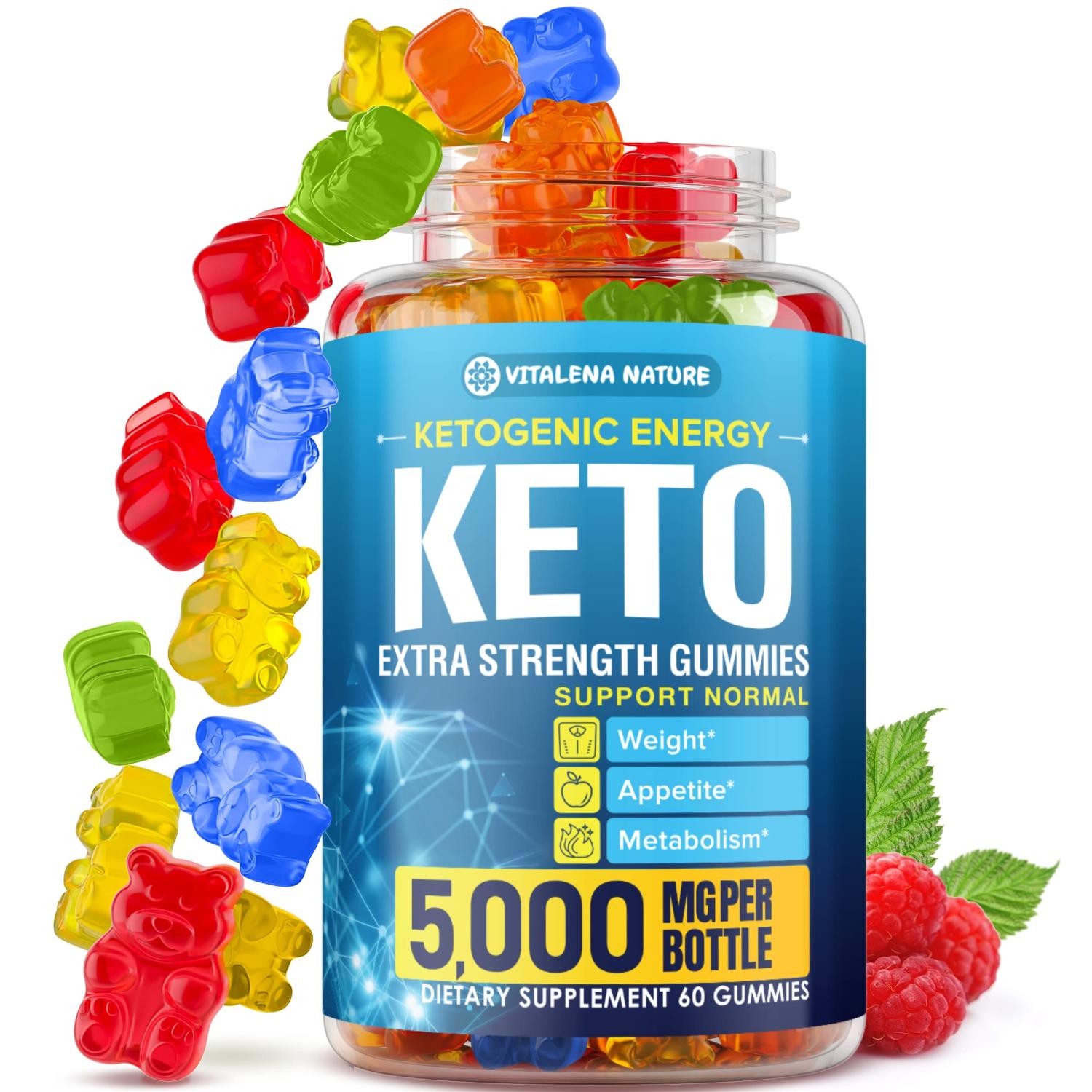 Keto Burn Gummies 5000 MG - Extra Strength Ketosis Support for Advanced ...