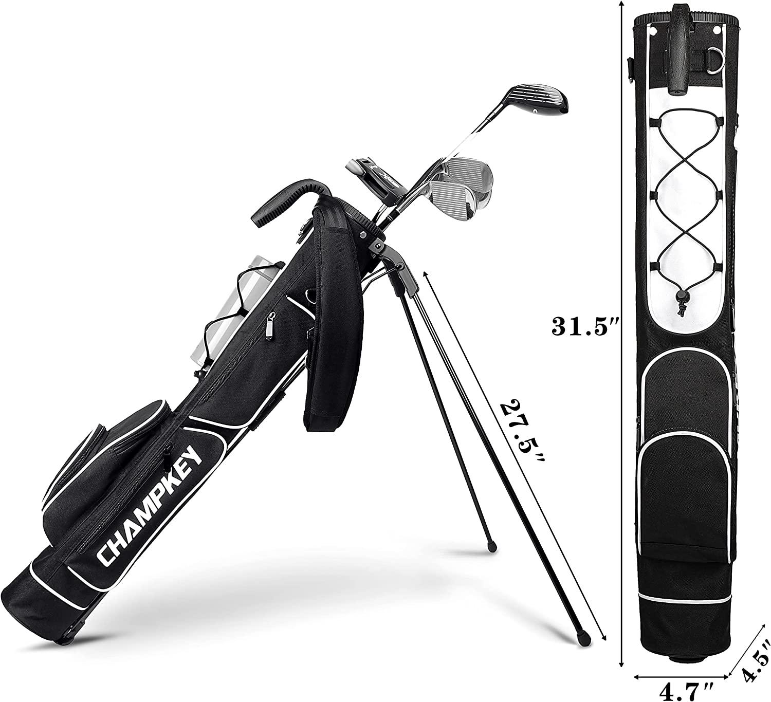 CHAMPKEY Lightweight Golf Stand Bag | Ideal for Driving Range & Par 3 ...