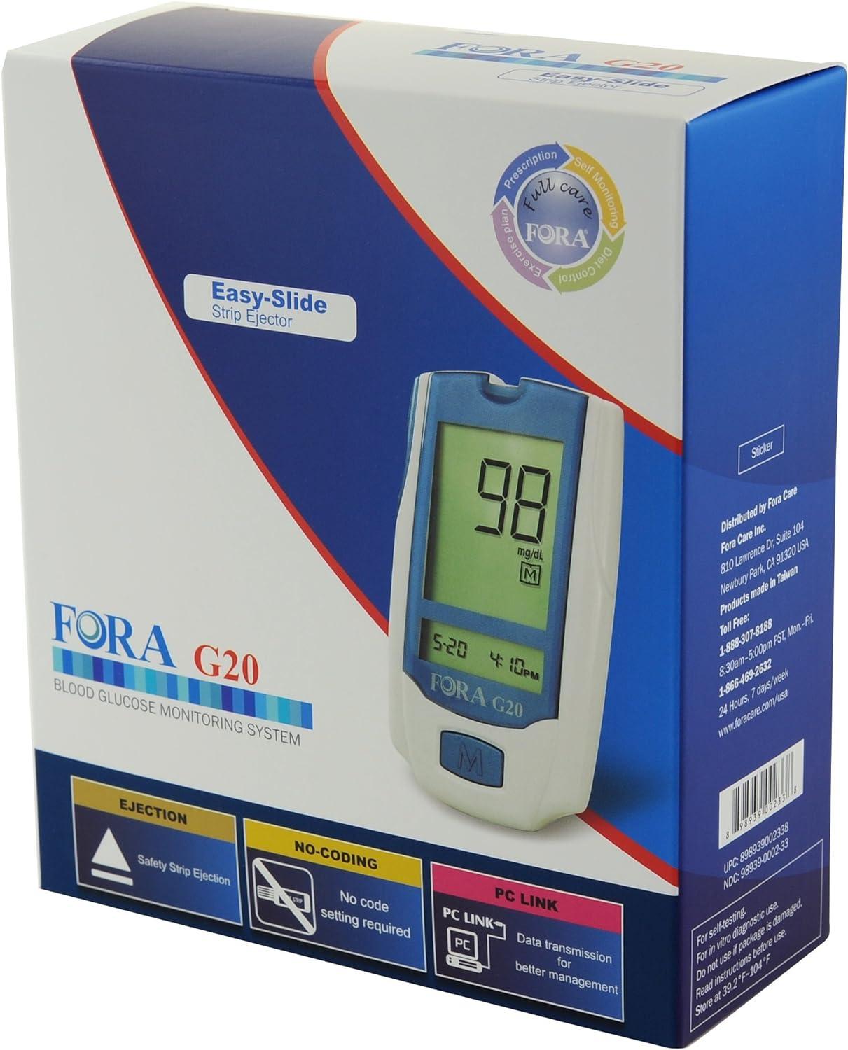 FORA G20 Blood Glucose Meter | Diabetes & Health Monitoring | Buy Now ...