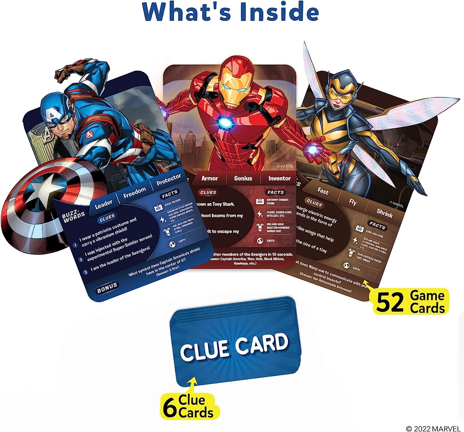 Skillmatics Marvel Card Game - Guess in 10, Quick Game of Smart ...