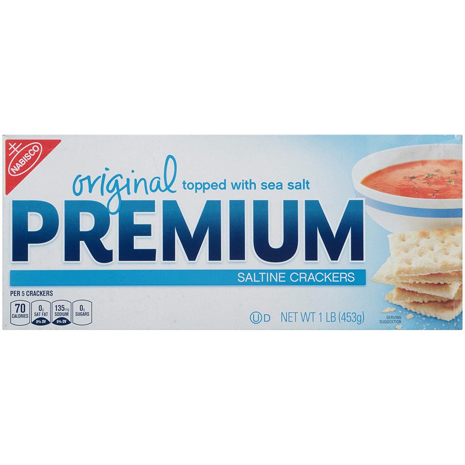 Premium Original Saltine Crackers 16 oz - Delicious Snack for Any ...