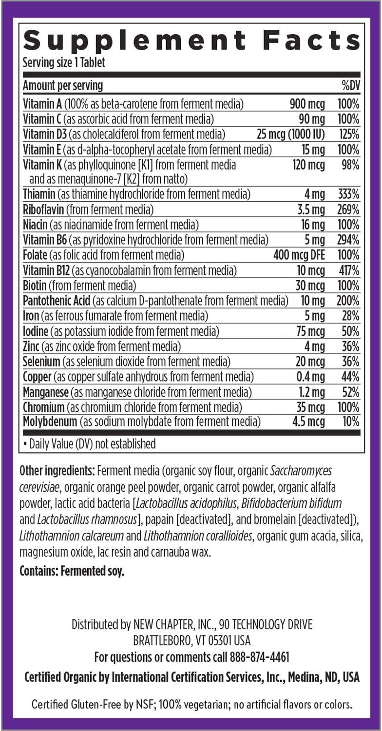 New Chapter Only One Multivitamin - 72 ct | Probiotics, Wholefoods ...