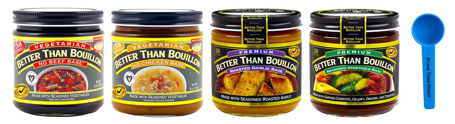 Better Than Bouillon Vegan Variety Pack - No Beef, No Chicken, Roasted ...