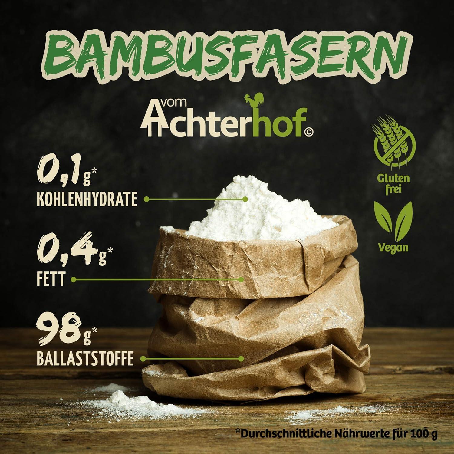 Bamboo Fiber Flour - 500g | Low Carb & Quality Control | Filler Flour ...