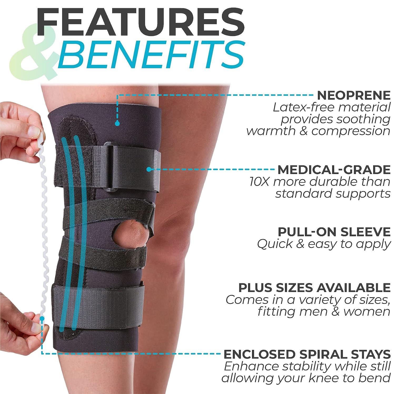 BraceAbility J Patella Knee Brace - Lateral Stabilizer for Dislocated ...