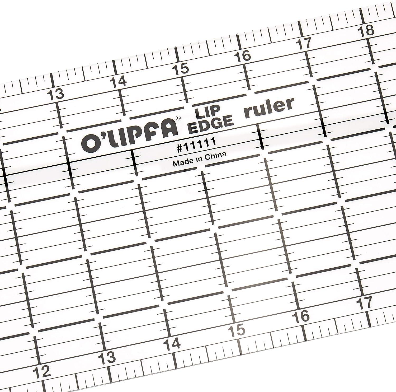 O'Lipfa 11111 5 x 24-Inch Ruler with Lip Edge - Precision Measuring ...
