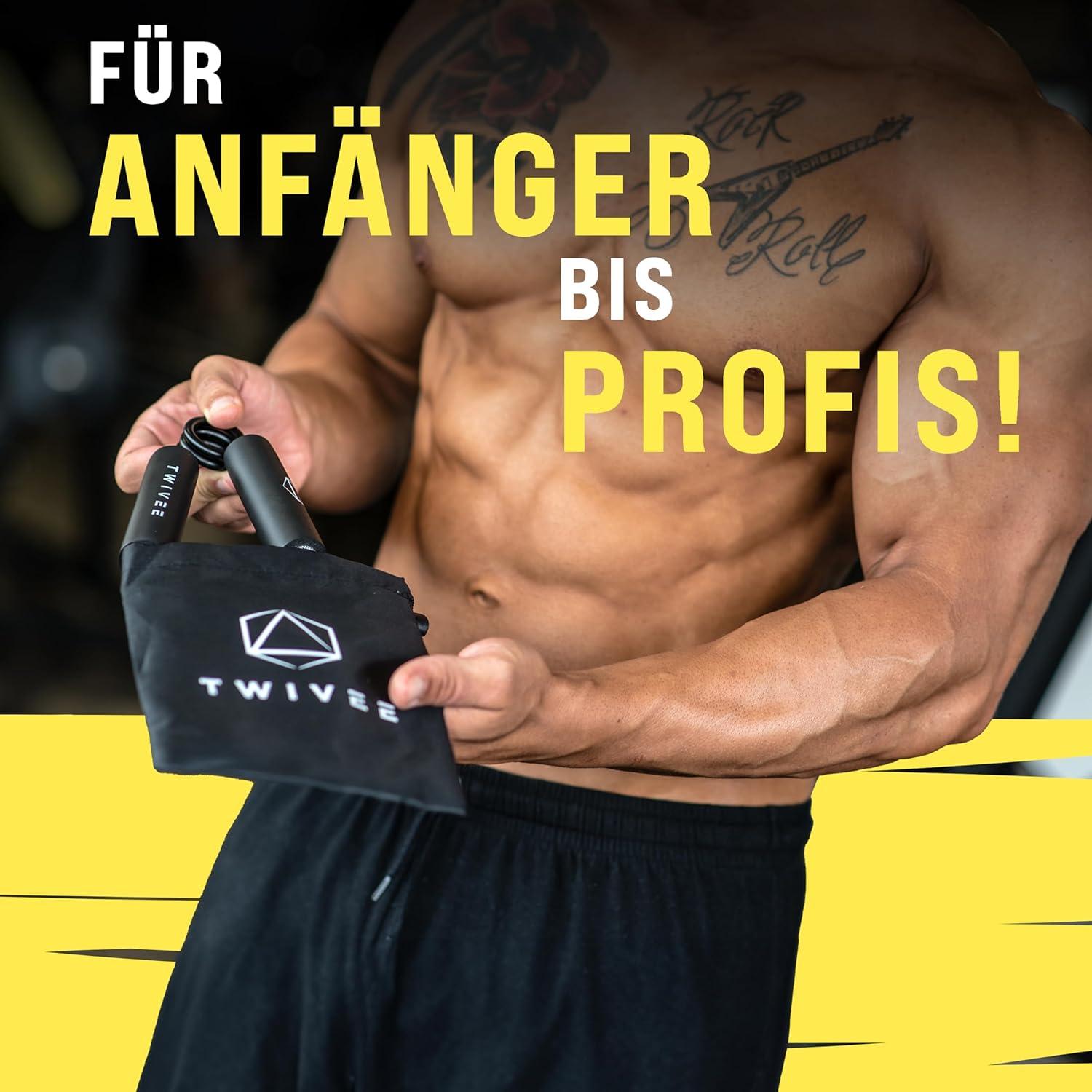 Twivee Finger Grip Trainer - Forearm Coach for Maximum Grip Power ...