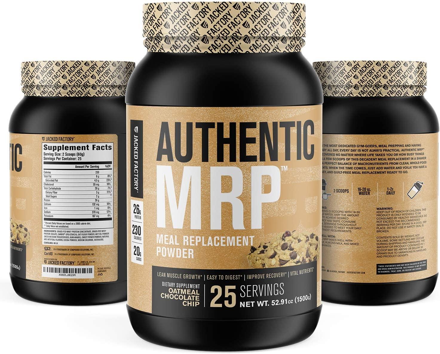 Authentic MRP Meal Replacement Powder - Grass Fed Whey Protein Isolate ...