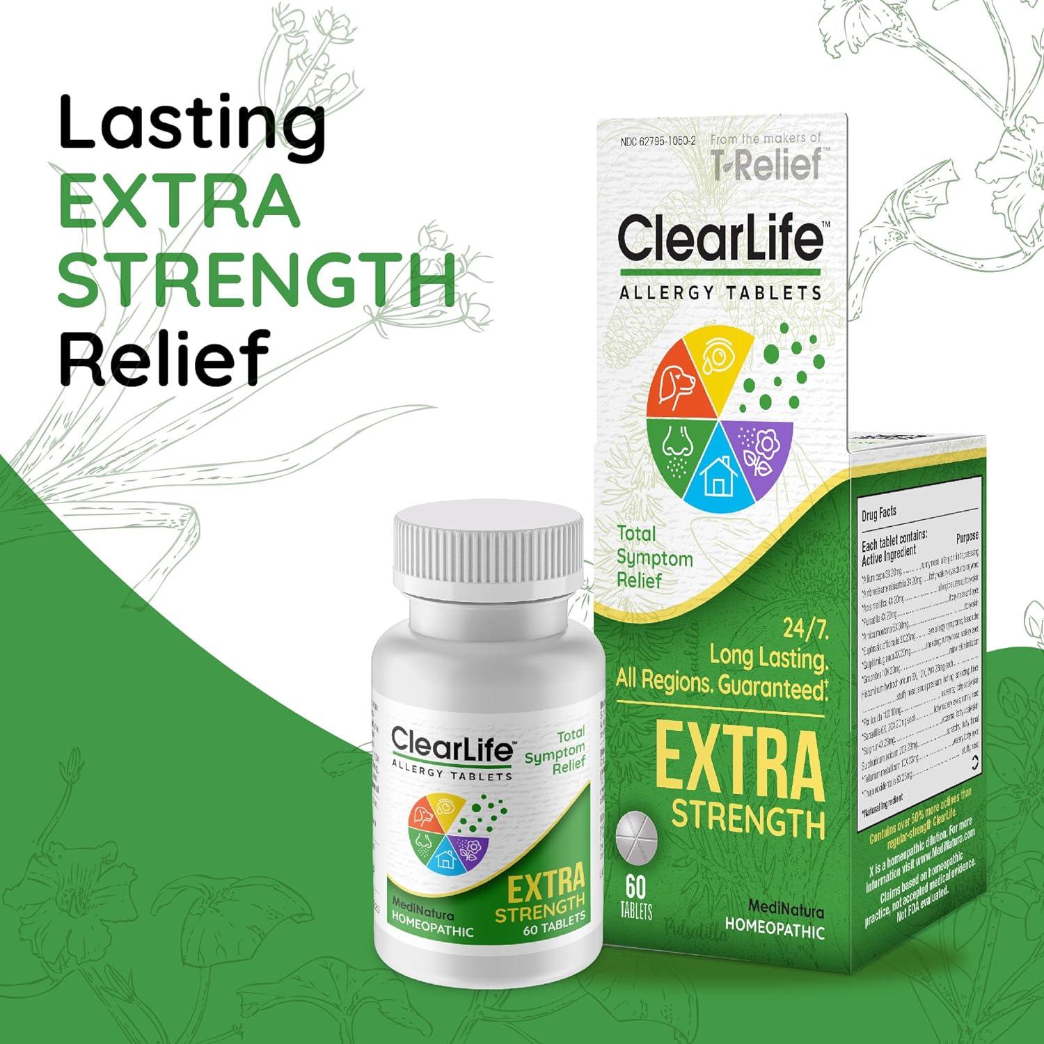 ClearLife Extra Strength Allergy Relief Tablets - 15 Actives for ...
