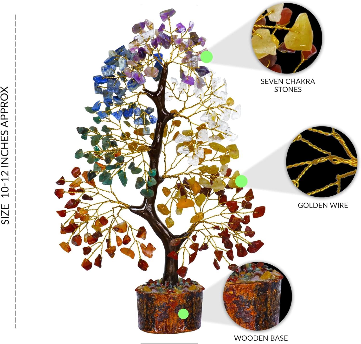 Seven Chakra Crystal Tree for Positive Energy - Feng Shui Home Decor ...