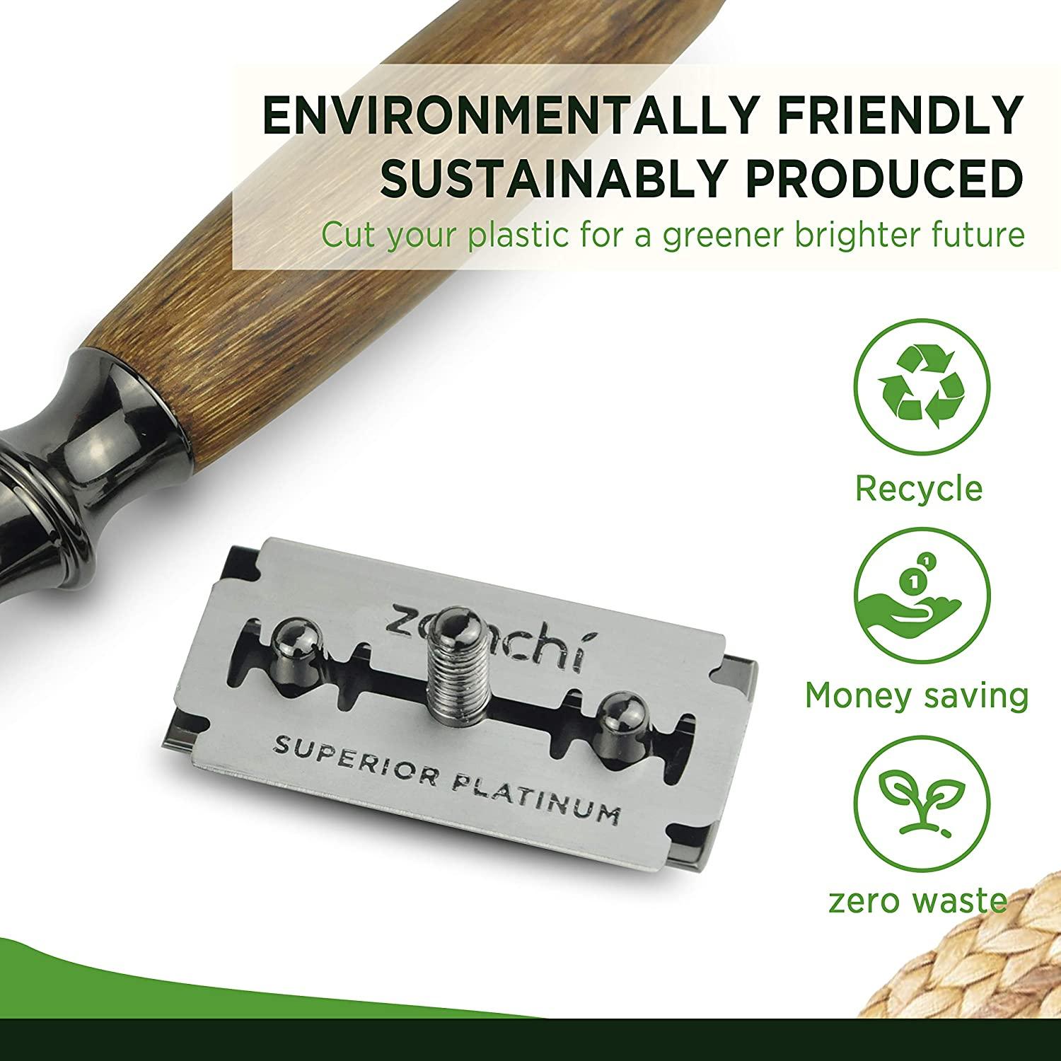 Platinum Stainless Steel Double Edge Razor Blades - 50 Count for Men ...