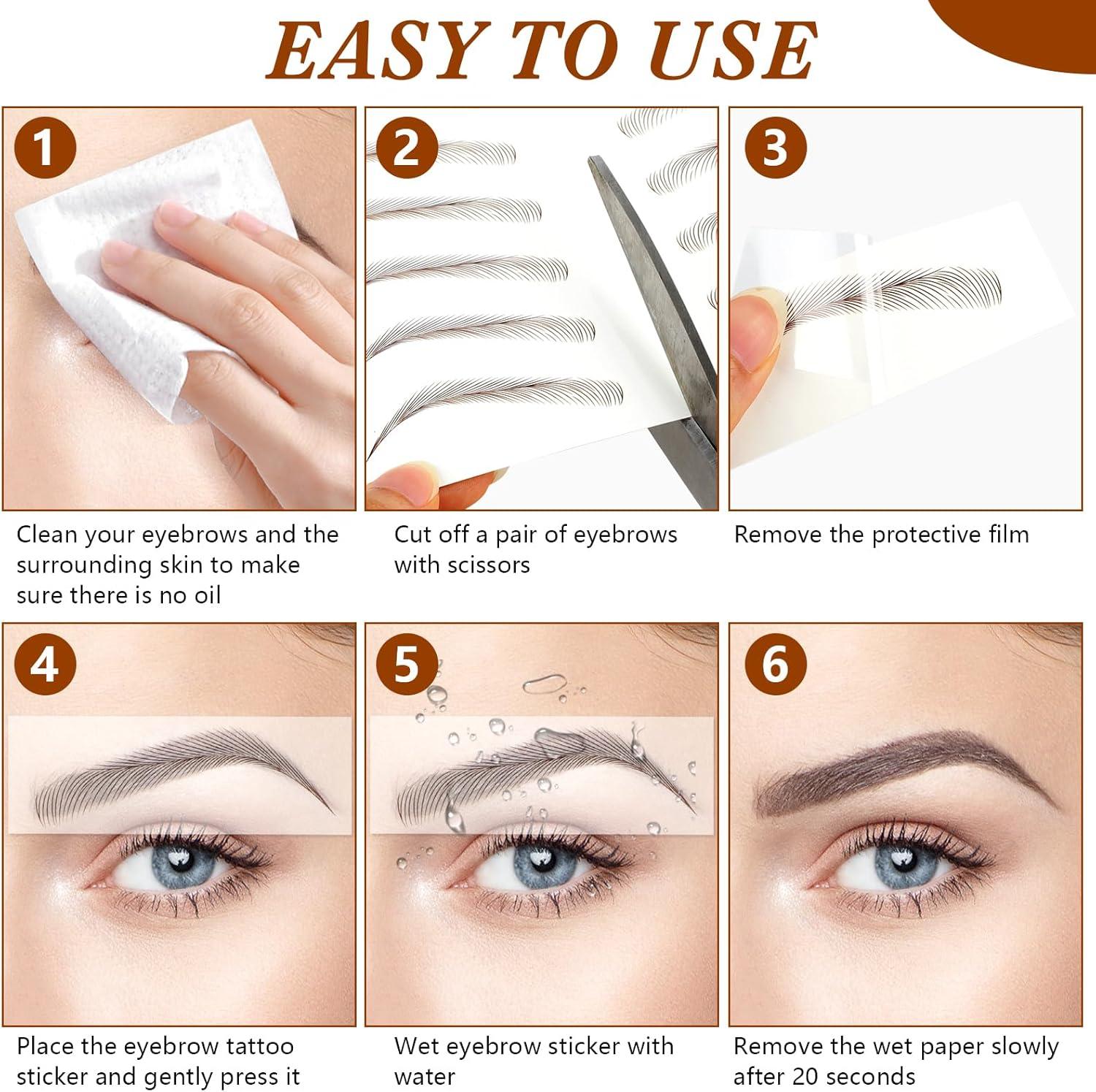 how to draw fake eyebrow hairs