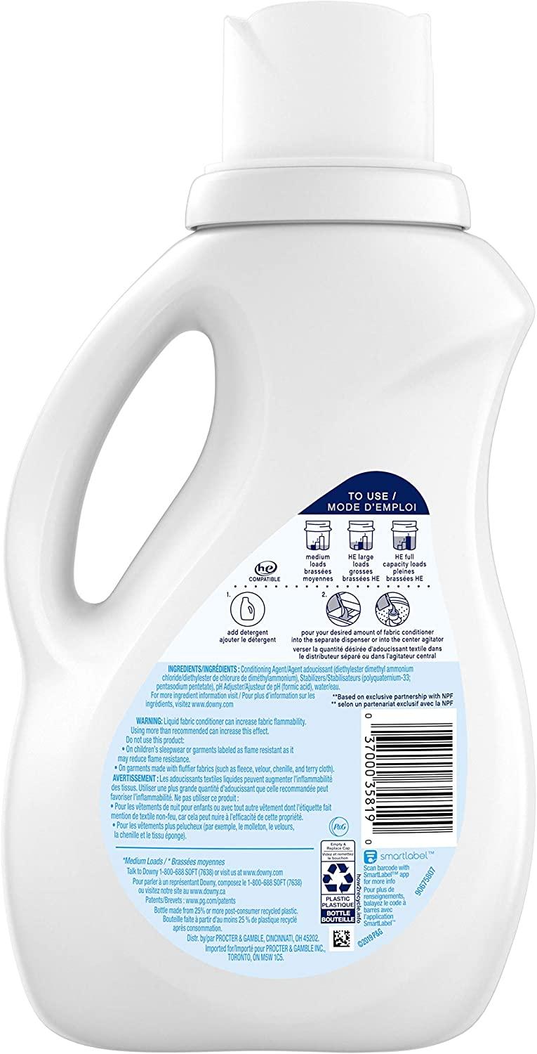 Downy Ultra Free & Gentle Liquid Fabric Conditioner 34 Fl Oz (Pack of 6 ...