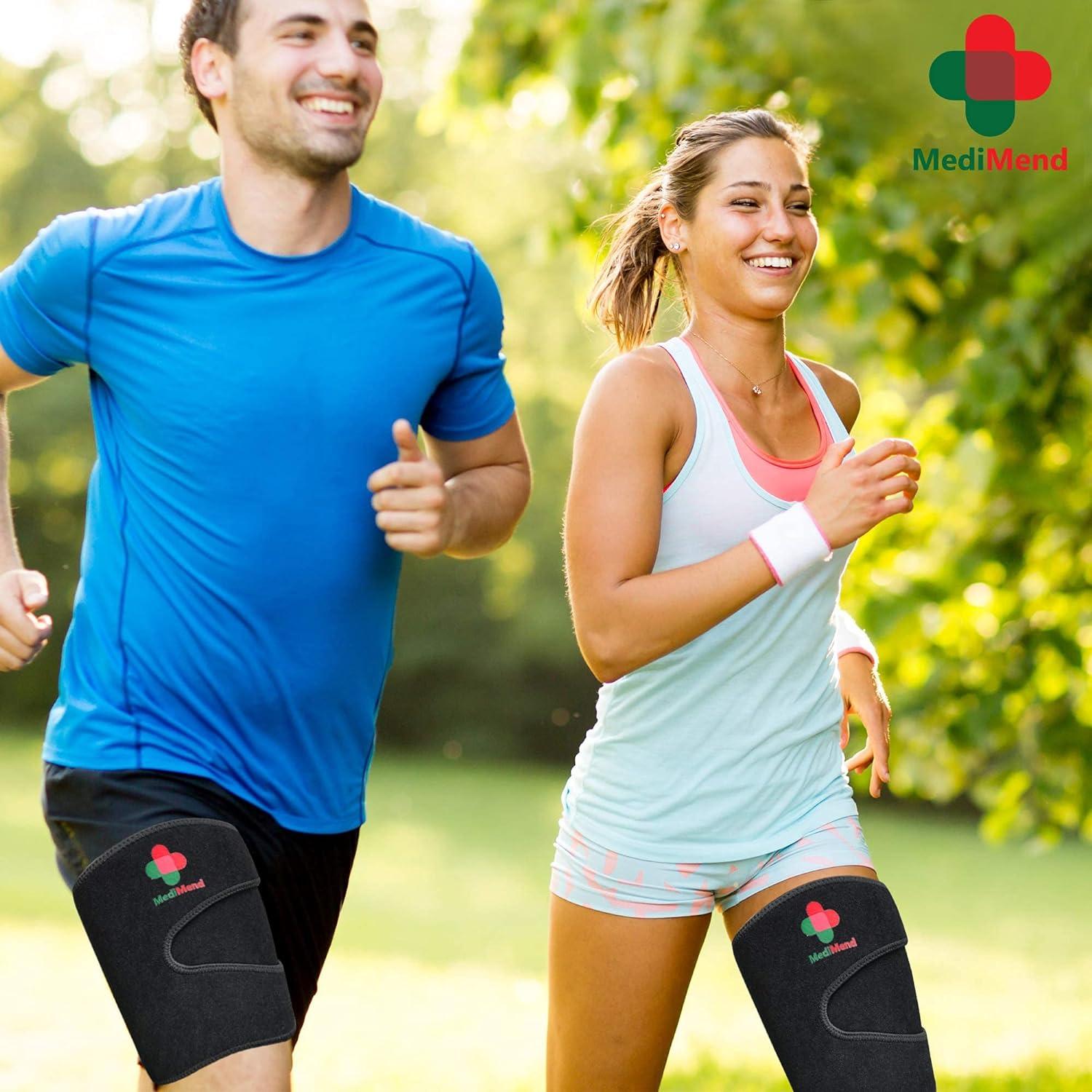 Adjustable Thigh Support for Men & Women - Large Hamstring & Quad Pain ...