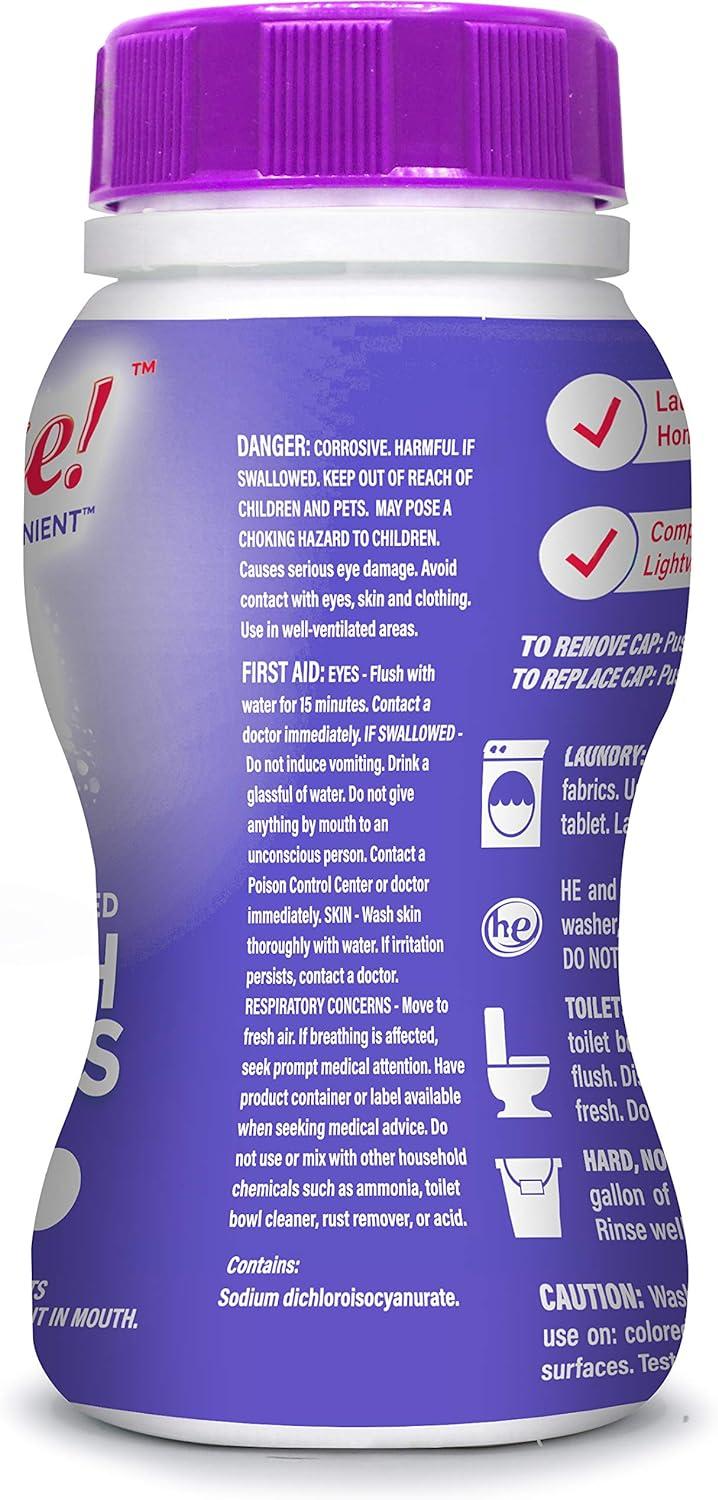 AMAZE! Ultra Concentrated Bleach Tabs - Lavender Scent (CASE of 6 ...