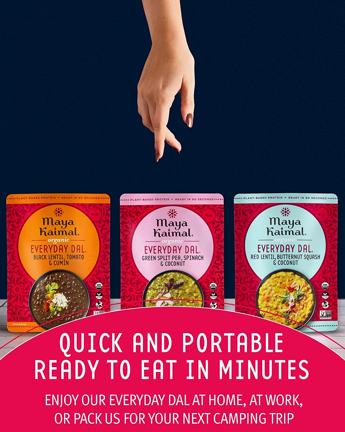 Maya Kaimal Organic Indian Everyday Dal Variety Pack - Red Lentil ...