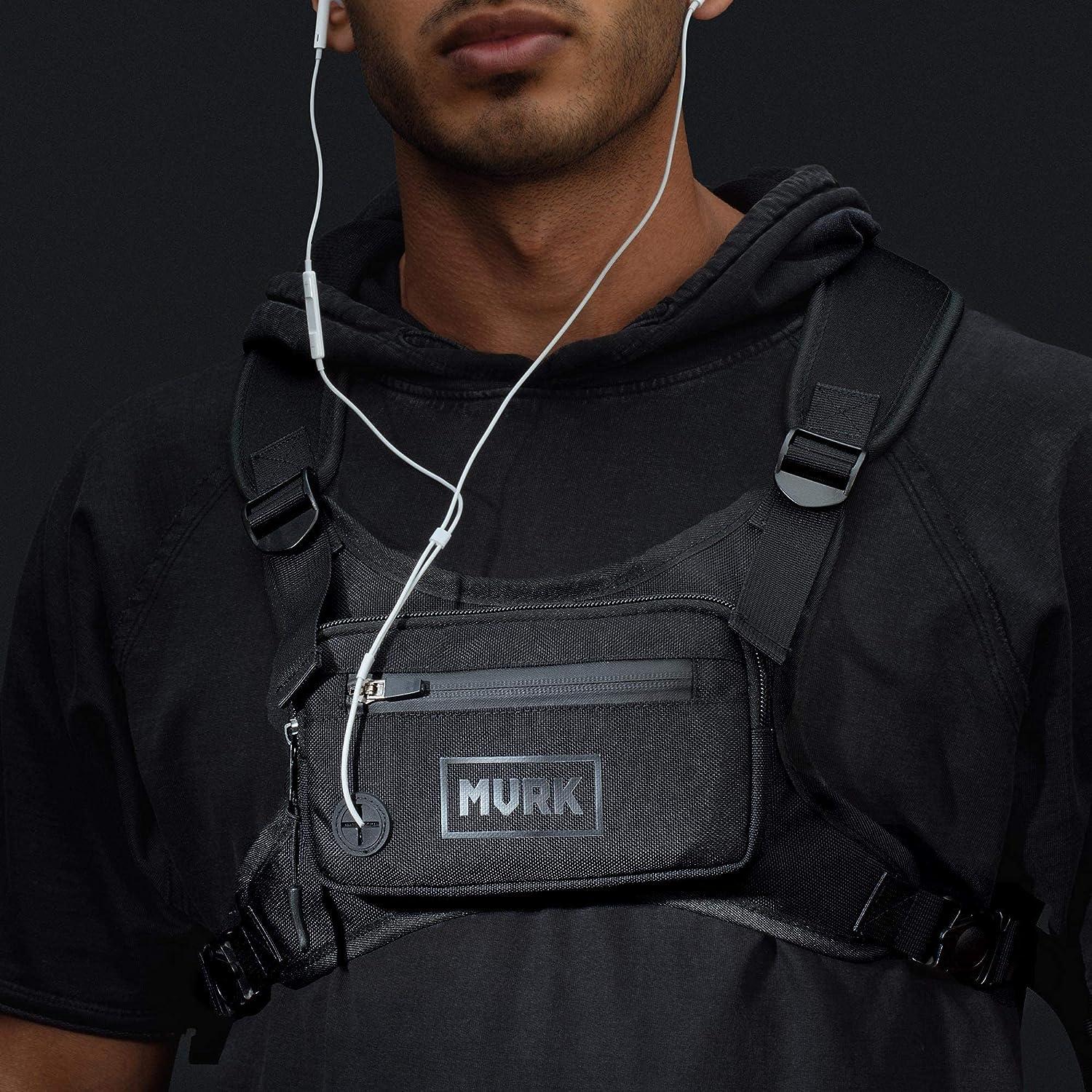 MVRK Water Resistant Chest Pack - Lightweight Running Phone Holder with ...