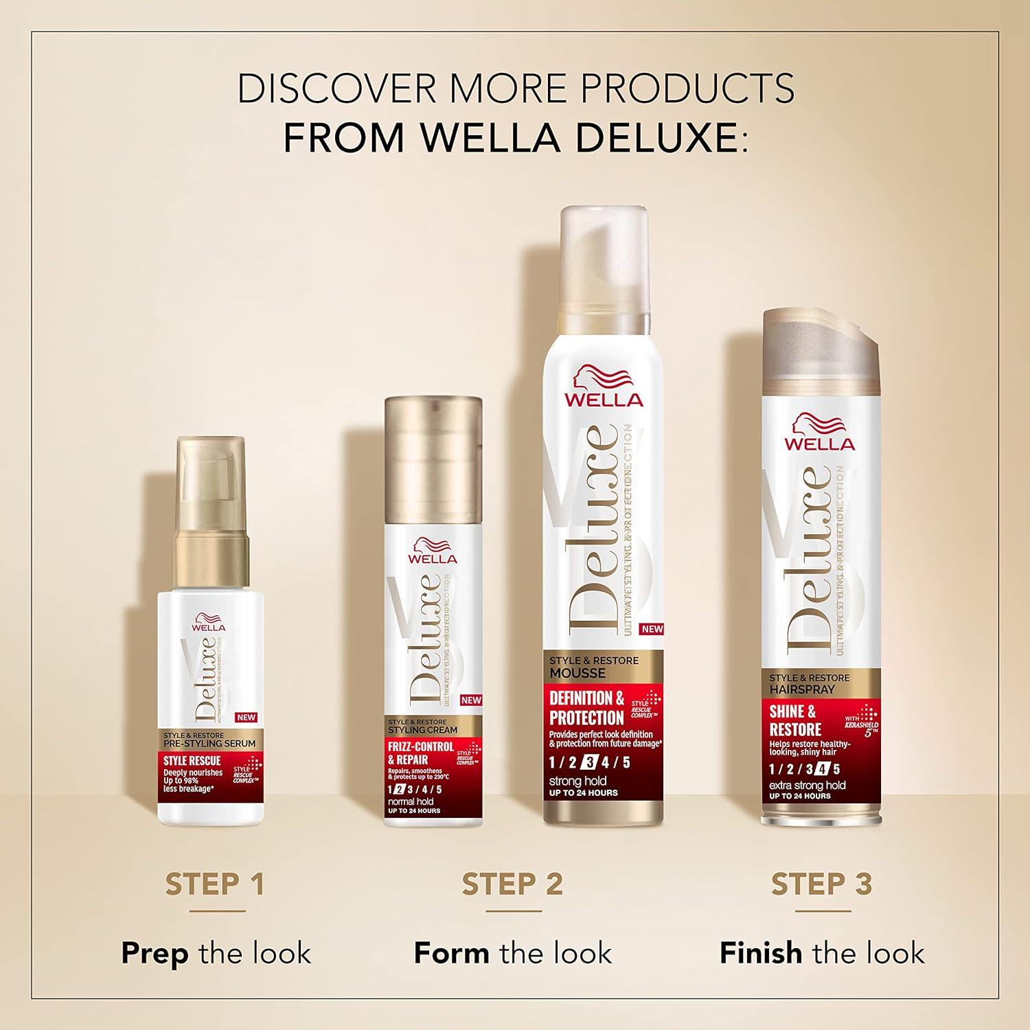 Wella Deluxe Style Rescue Pre-Styling Serum 50ml - Styling Enhancer for ...