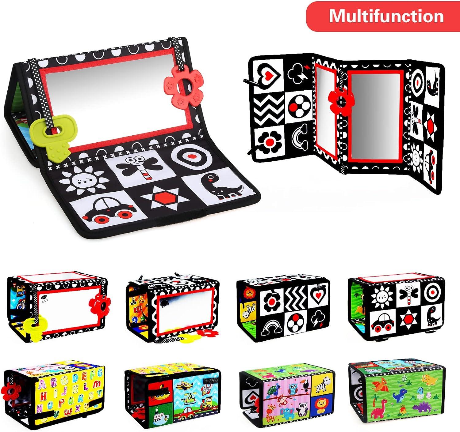 Leadstar Baby Mirror Toys - Foldable Sensory Toys for 0-12 Months ...