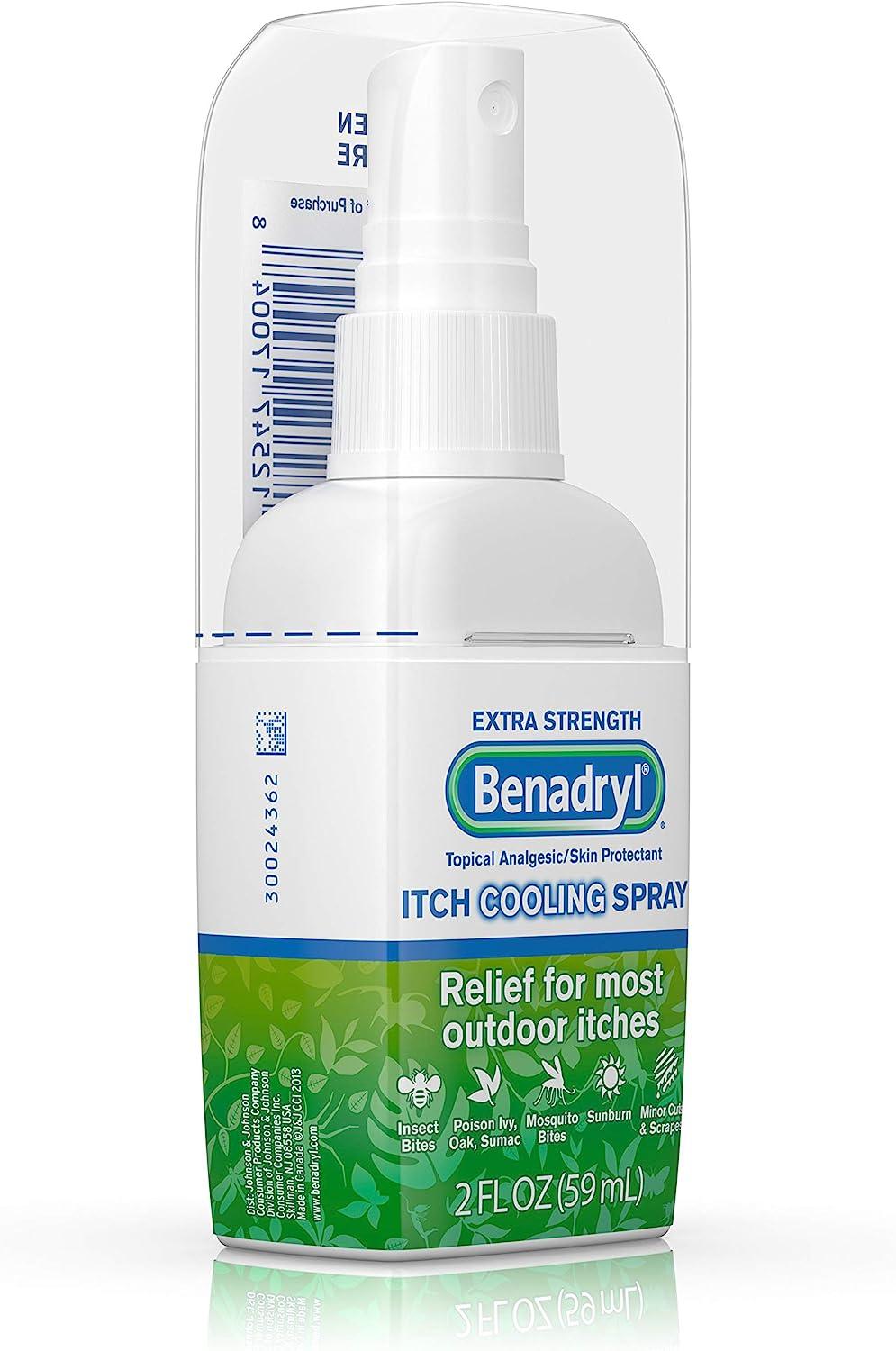 Benadryl Itch Relief Spray Extra Strength - 2 oz, Pack of 2 | Buy Now ...