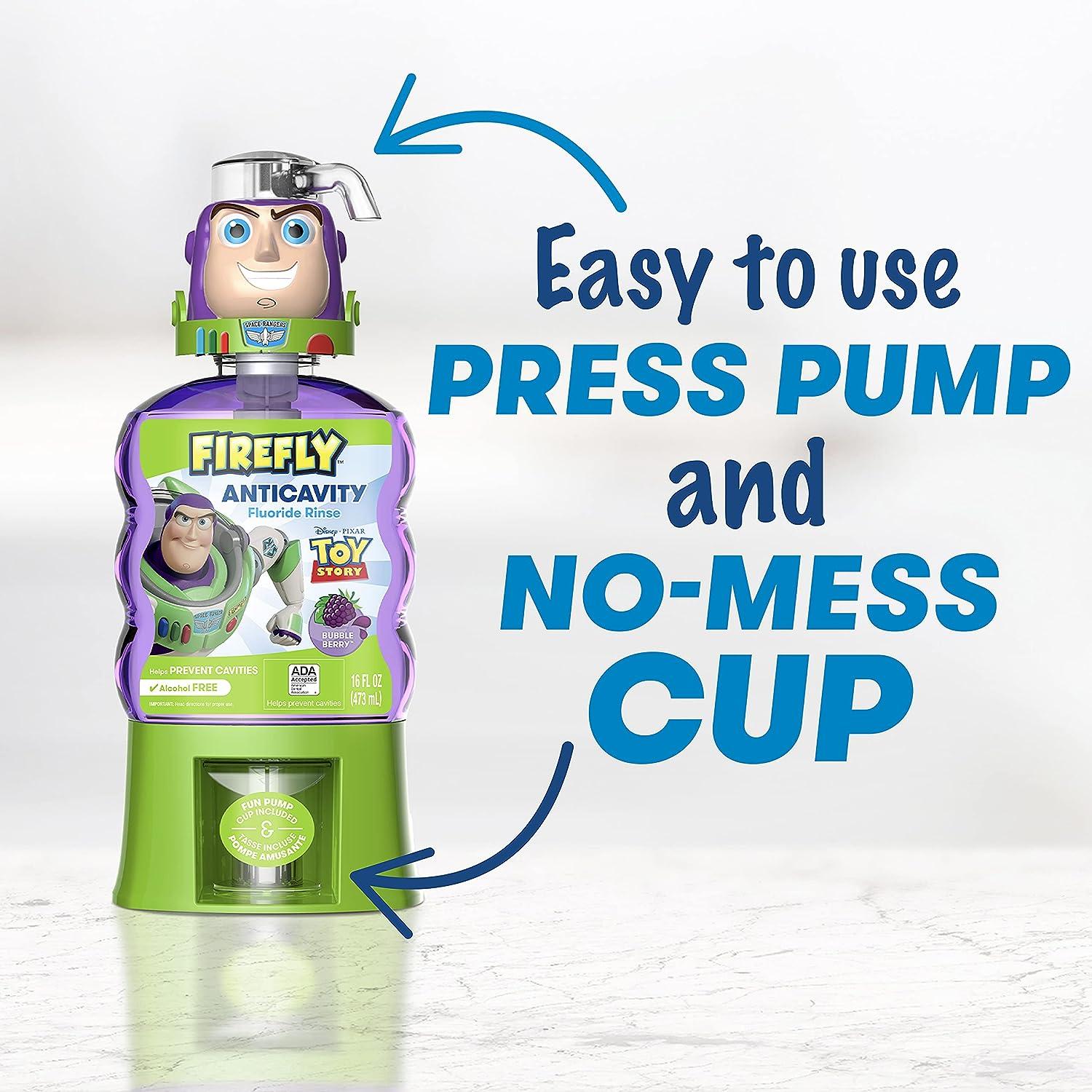 Firefly Toy Story Bubble Berry Fluoride Rinse 16oz - ADA Accepted ...