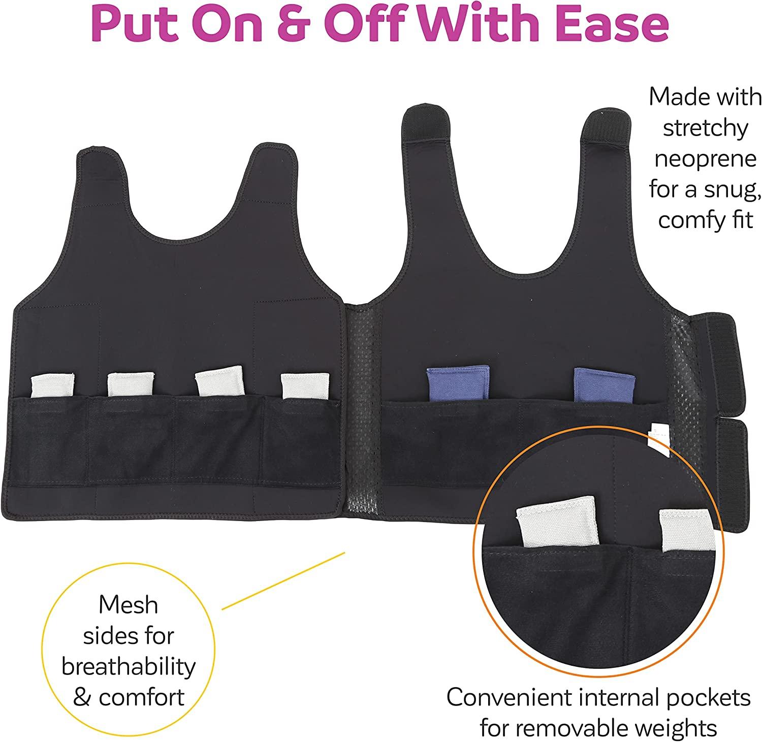 Fun and Function Blue Weighted Compression Vest for Kids & Adults ...