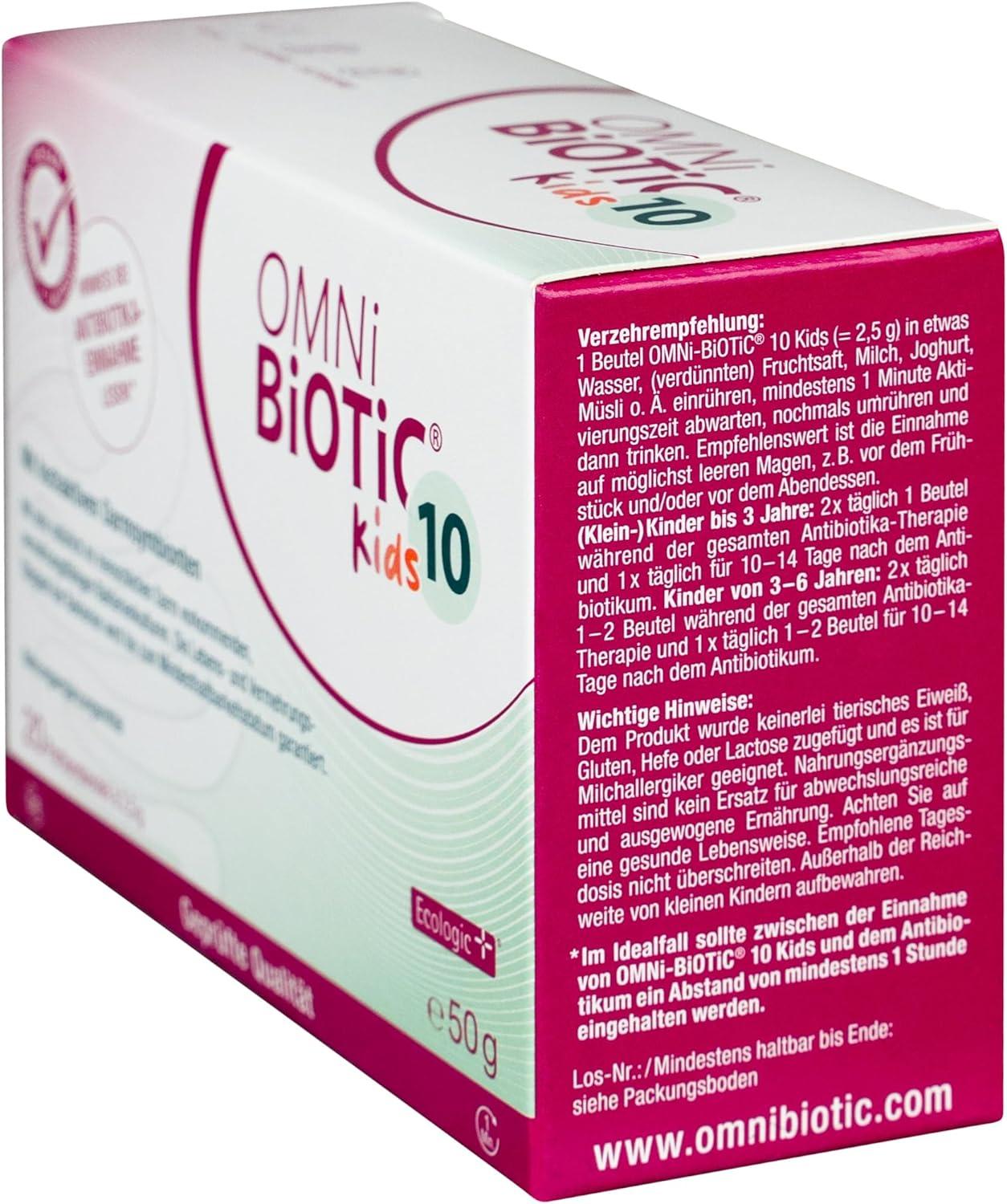 Omni Biotic 10 Kids - 20 Portions of Vegan Gluten-Free Probiotic Powder ...