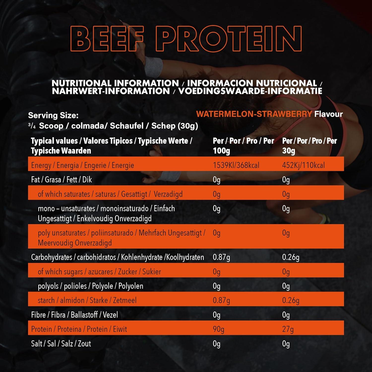 NXT Nutrition Beef Protein Isolate Powder 1.8kg - Watermelon ...